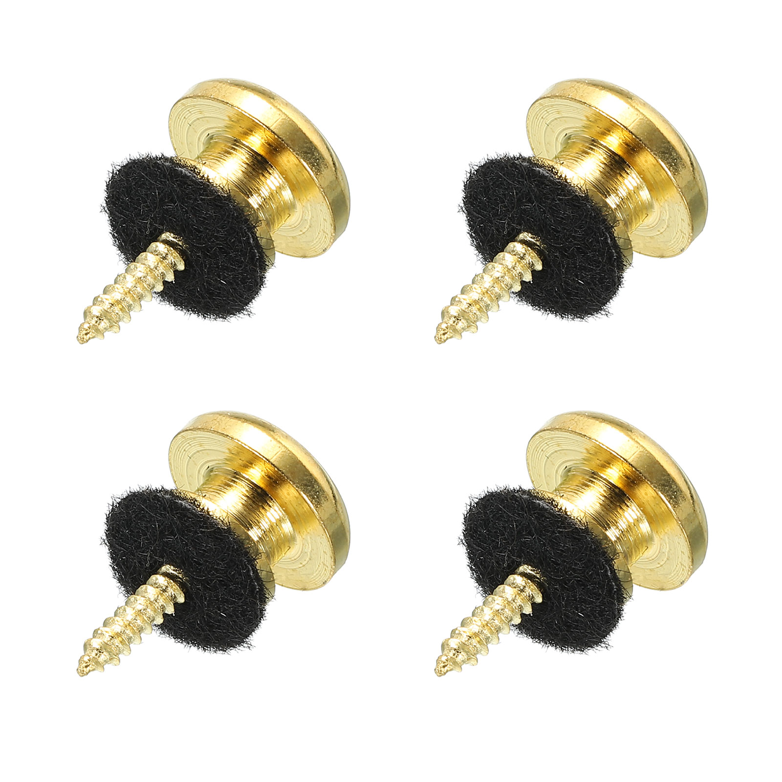 Guitar Strap Button Buckle Lock Metal Small End Pins Sets Gold Tone ...