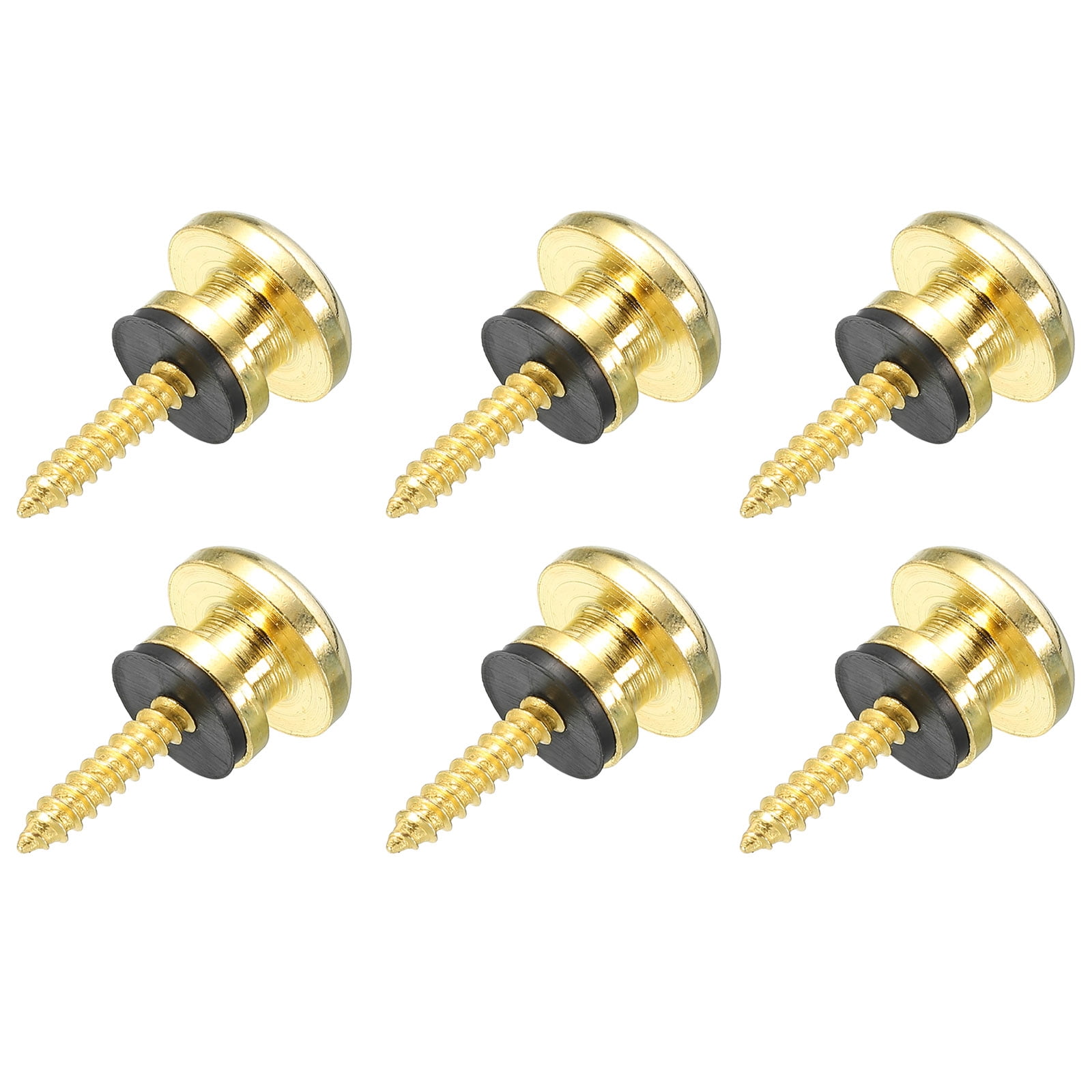 Guitar Strap Button Buckle Lock Metal Small End Pins Sets Gold Tone ...