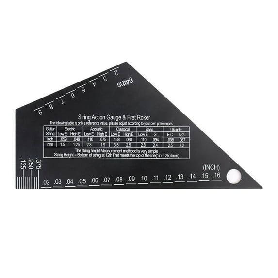 Guitar String Action Gauge Precision Tool For Accurate String Height ...