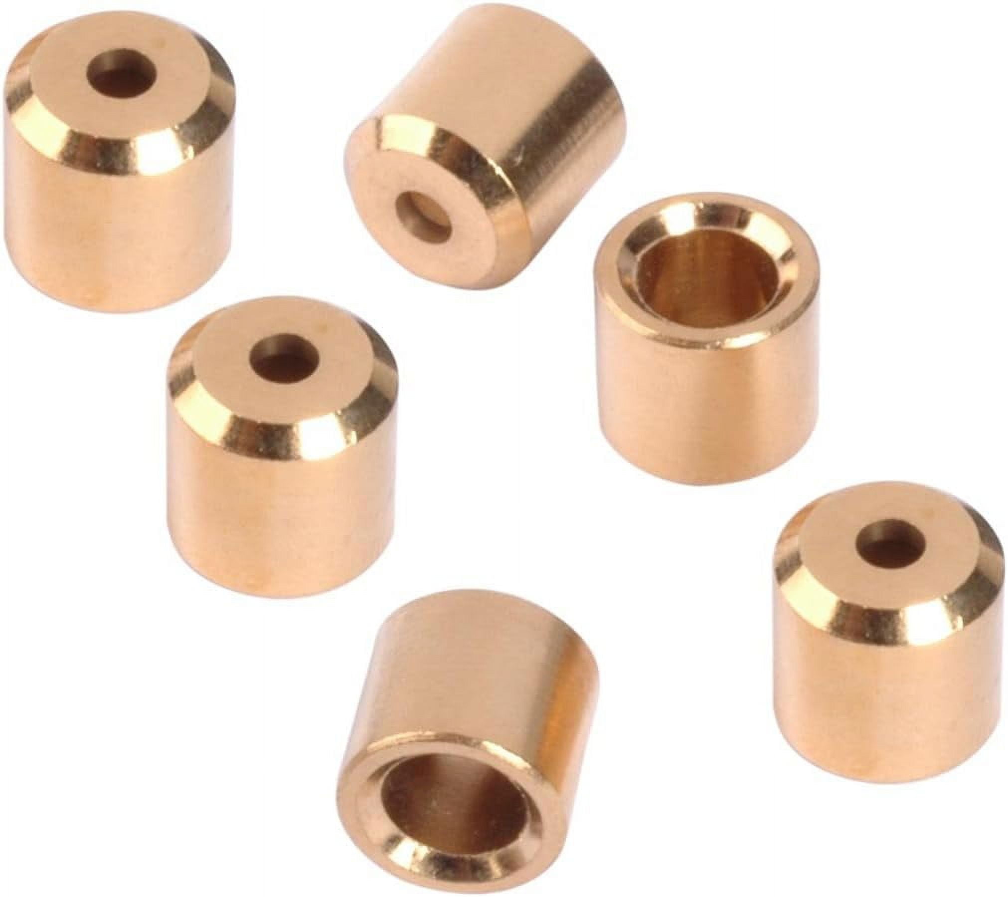 Guitar String Ferrules, Gold, Set of 6 - Walmart.com