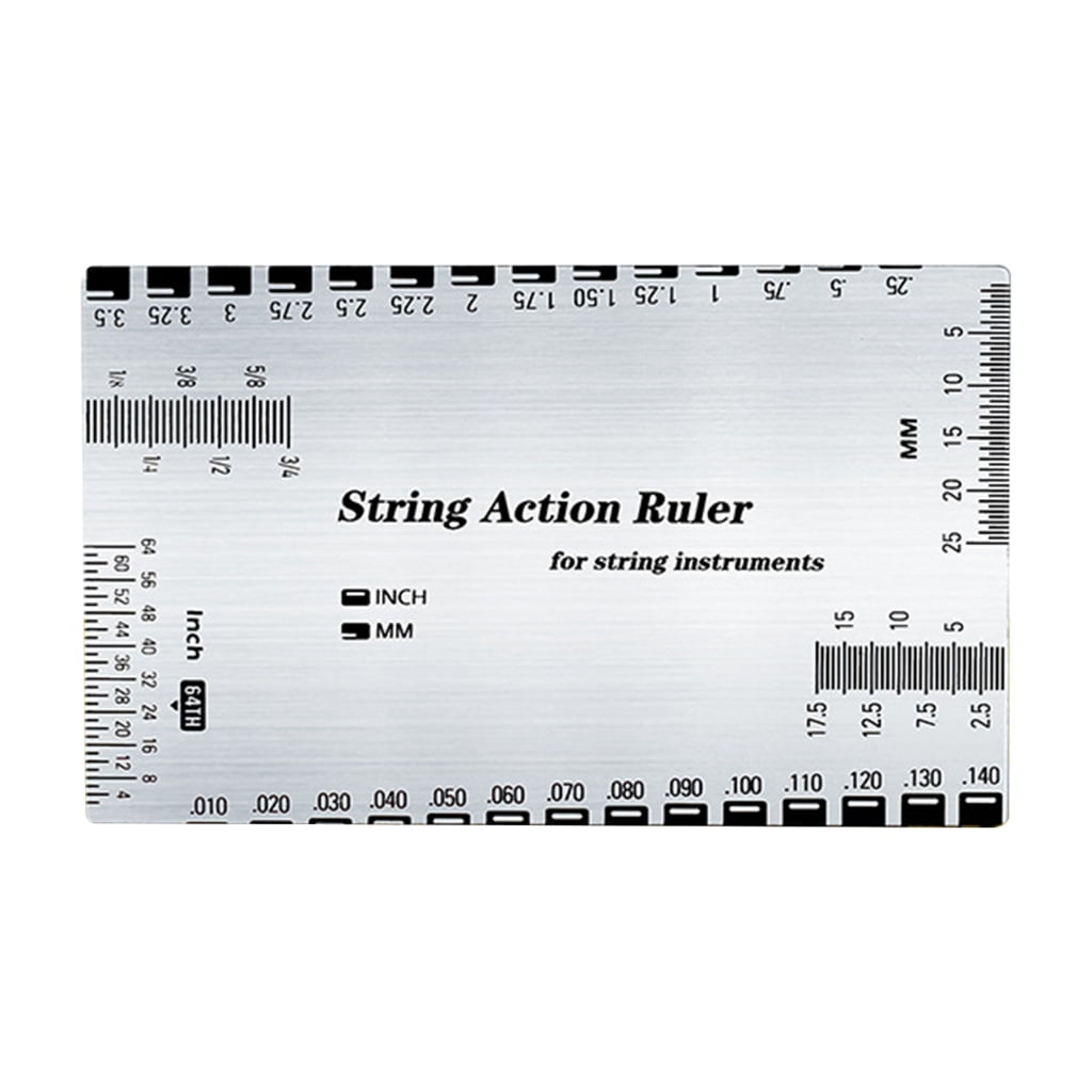 Guitar String Height Ruler Guitar Repairing Tool String Action Gauge ...