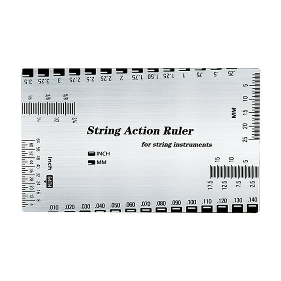 Guitar String Height Ruler String Action Gauge Ruler Guitar Repairing ...