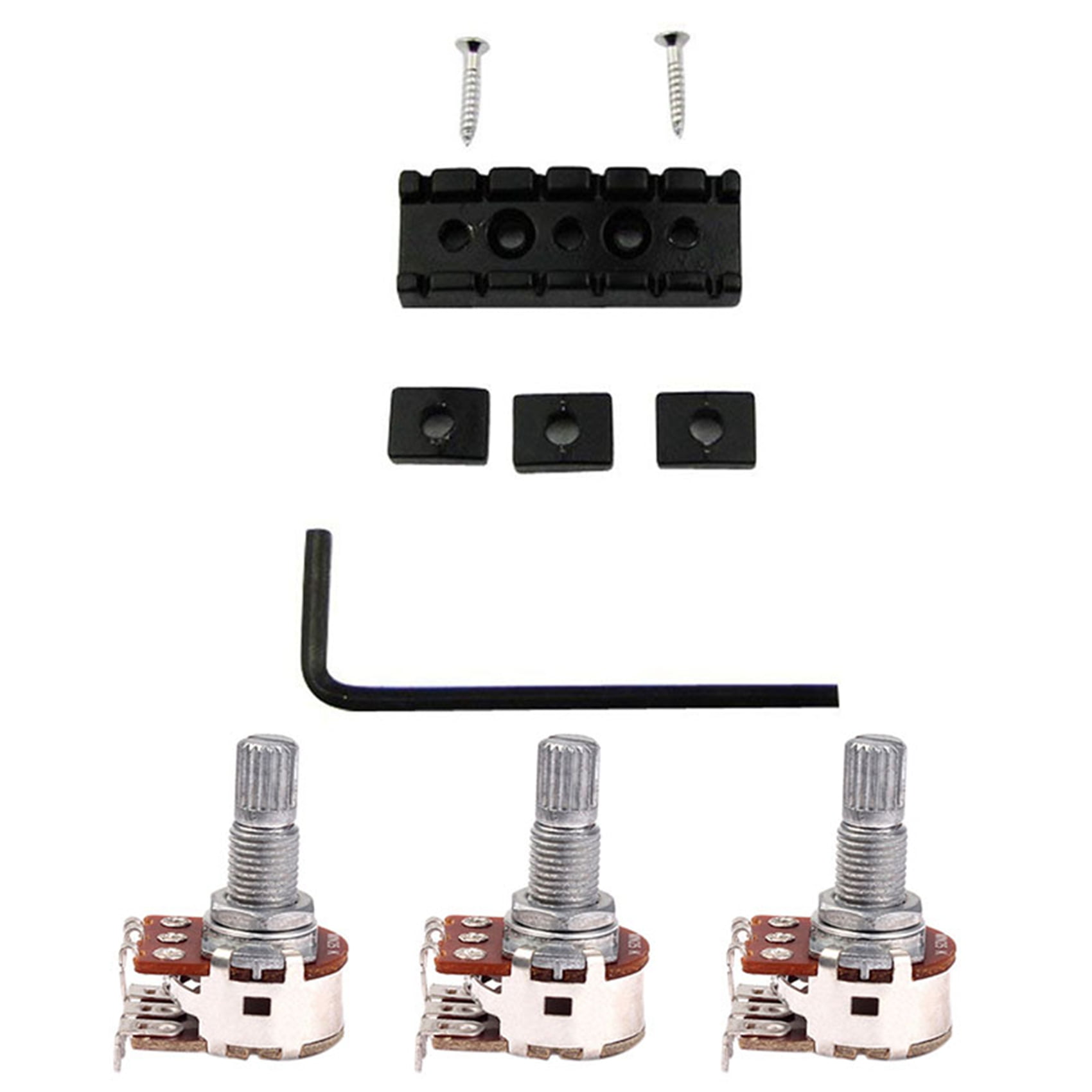 Guitar String Lock Locking Nut with 3 Pcs Double Balance Stacked ...