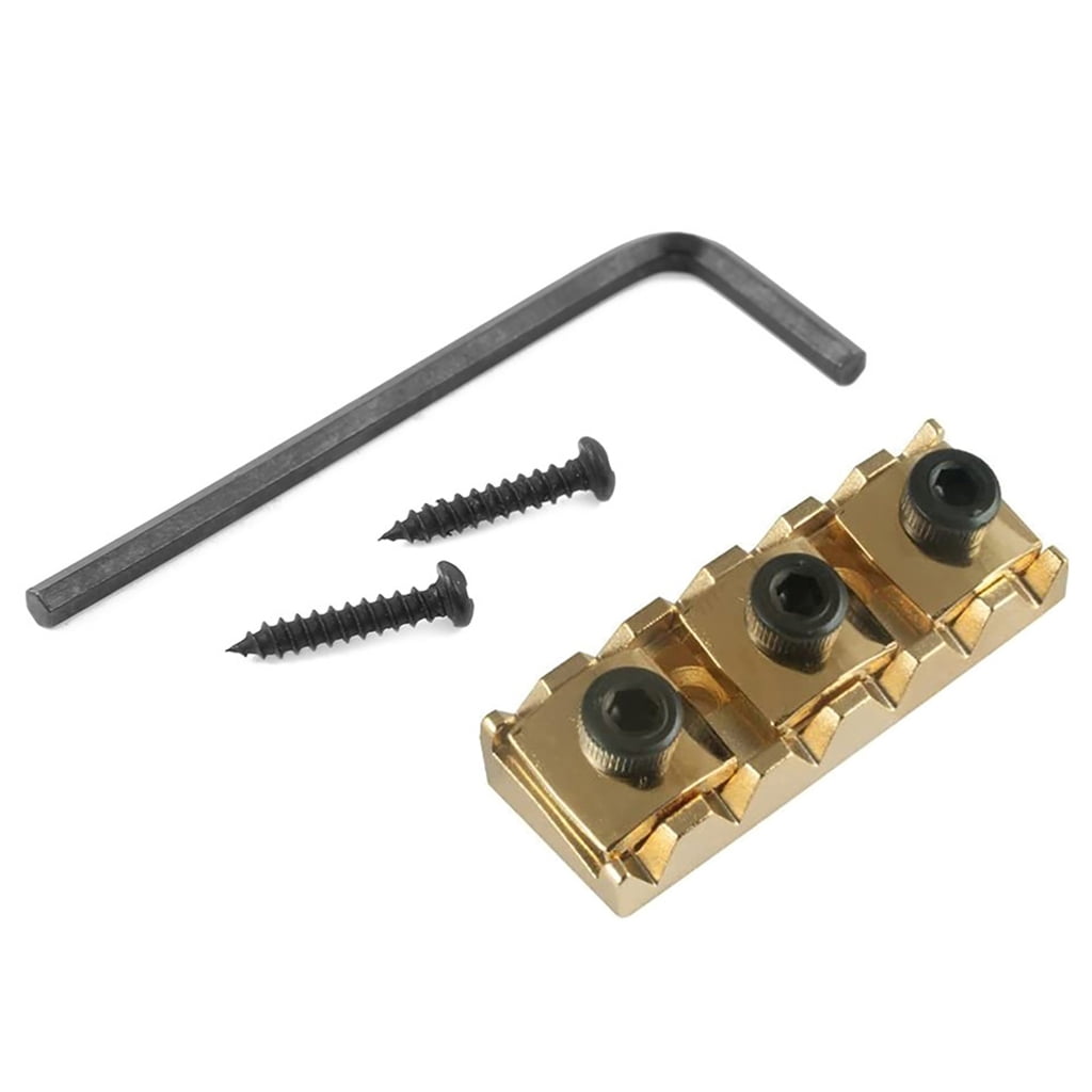 Guitar String Locking Nut with Mounting Screws and Wrench for Electric ...