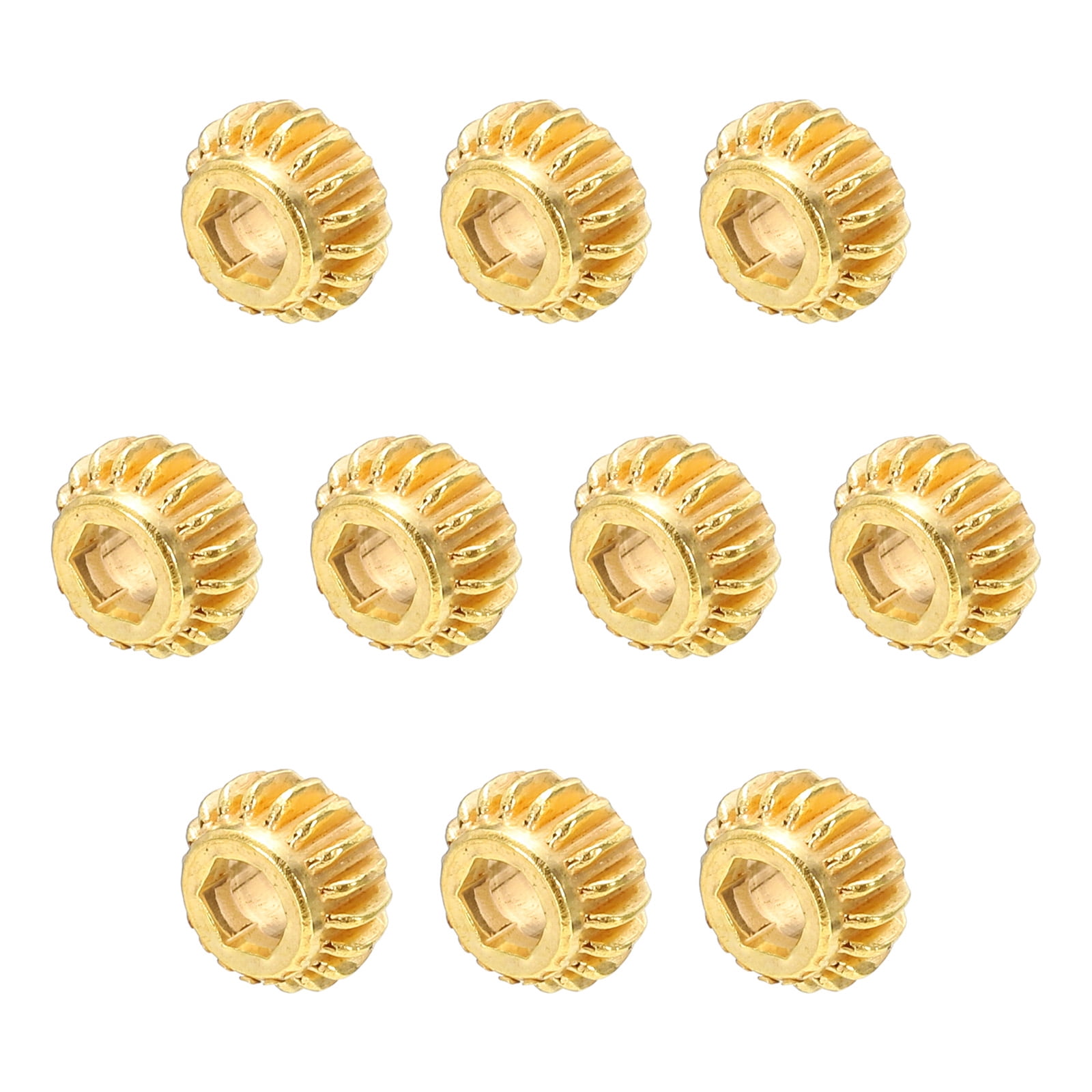 Guitar String Tuning Peg Gear Tuner Gears 12pcs 4mm Inner Hex Hole Gold ...