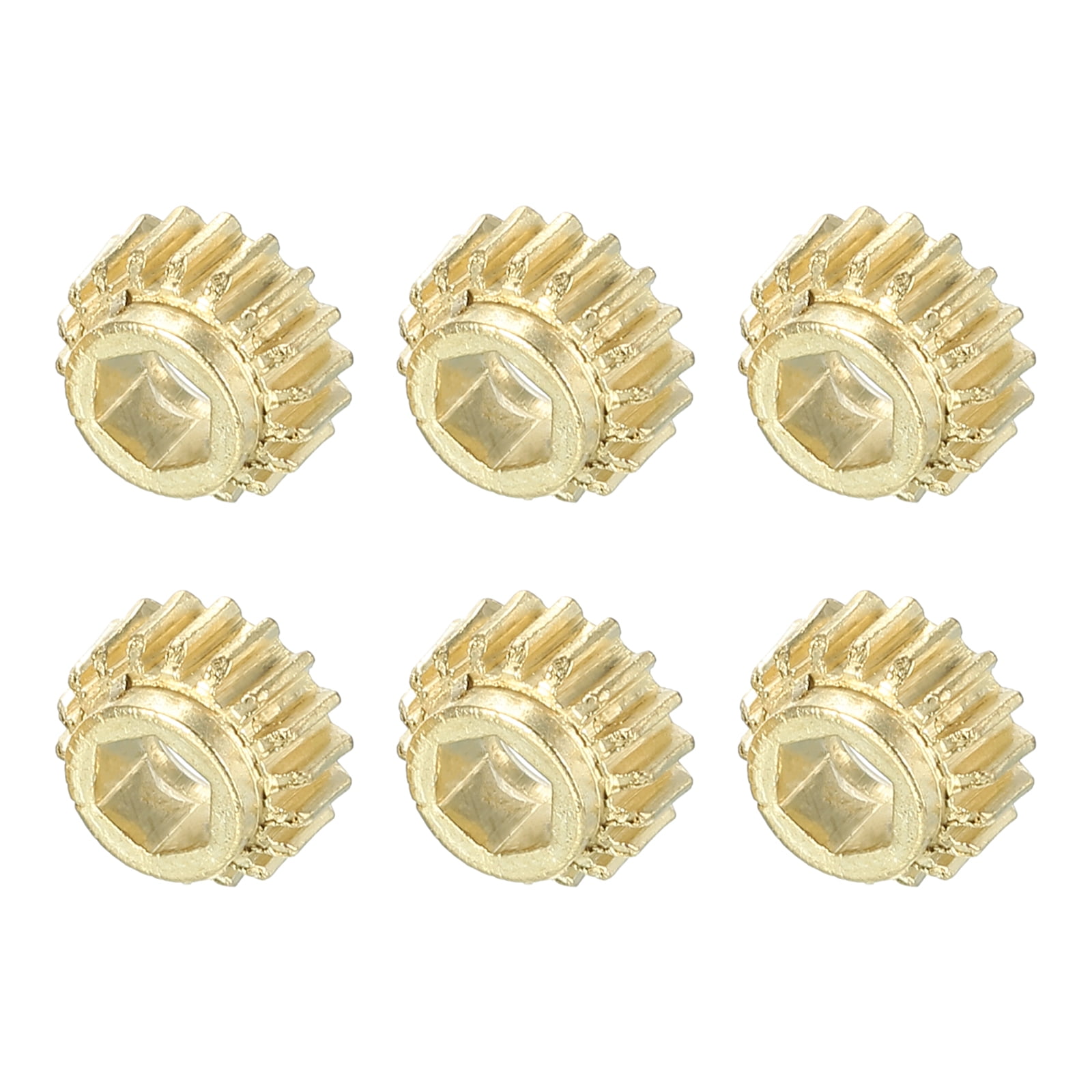 Guitar String Tuning Peg Gear Tuner Gears 6pcs 4mm Inner Hex Hole Gold ...