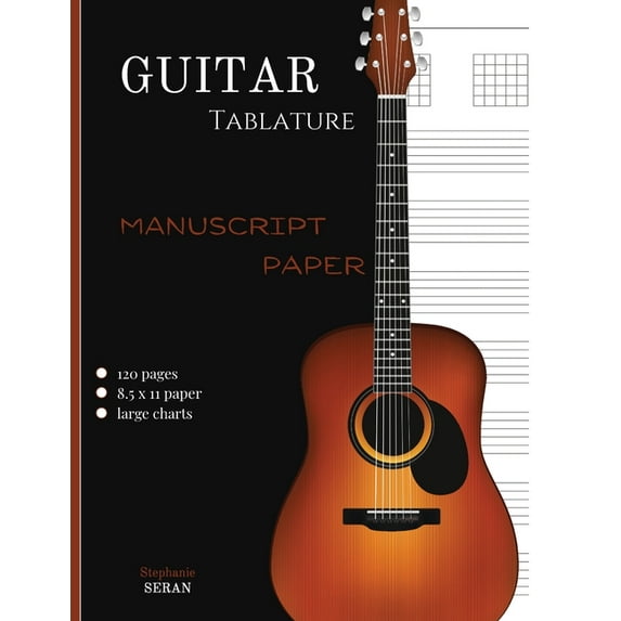 Guitar Tablature Manuscript Paper (Paperback) - Walmart.com