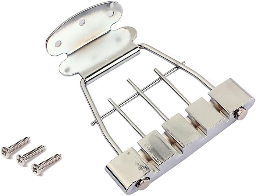 Guitar Tailpiece Bridge 4 String Guitar Trapeze Tailpiece Bridge Short ...