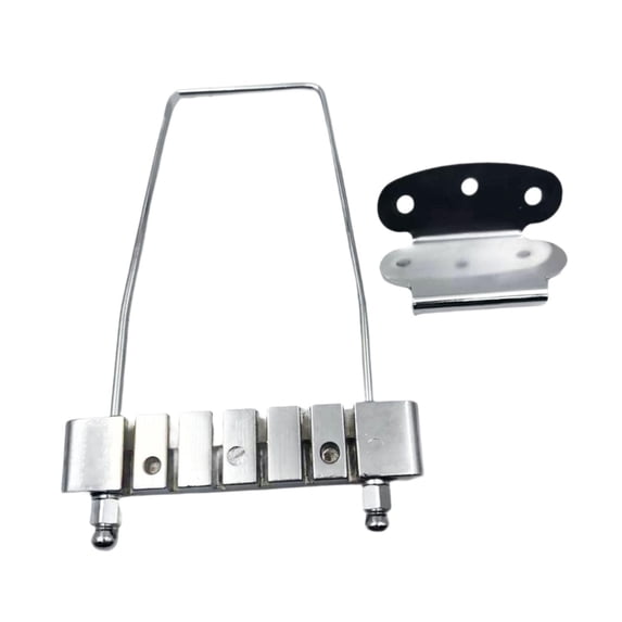 Guitar Tailpiece Bridge String Pull Board Metal Build for 6 String Jazz ...