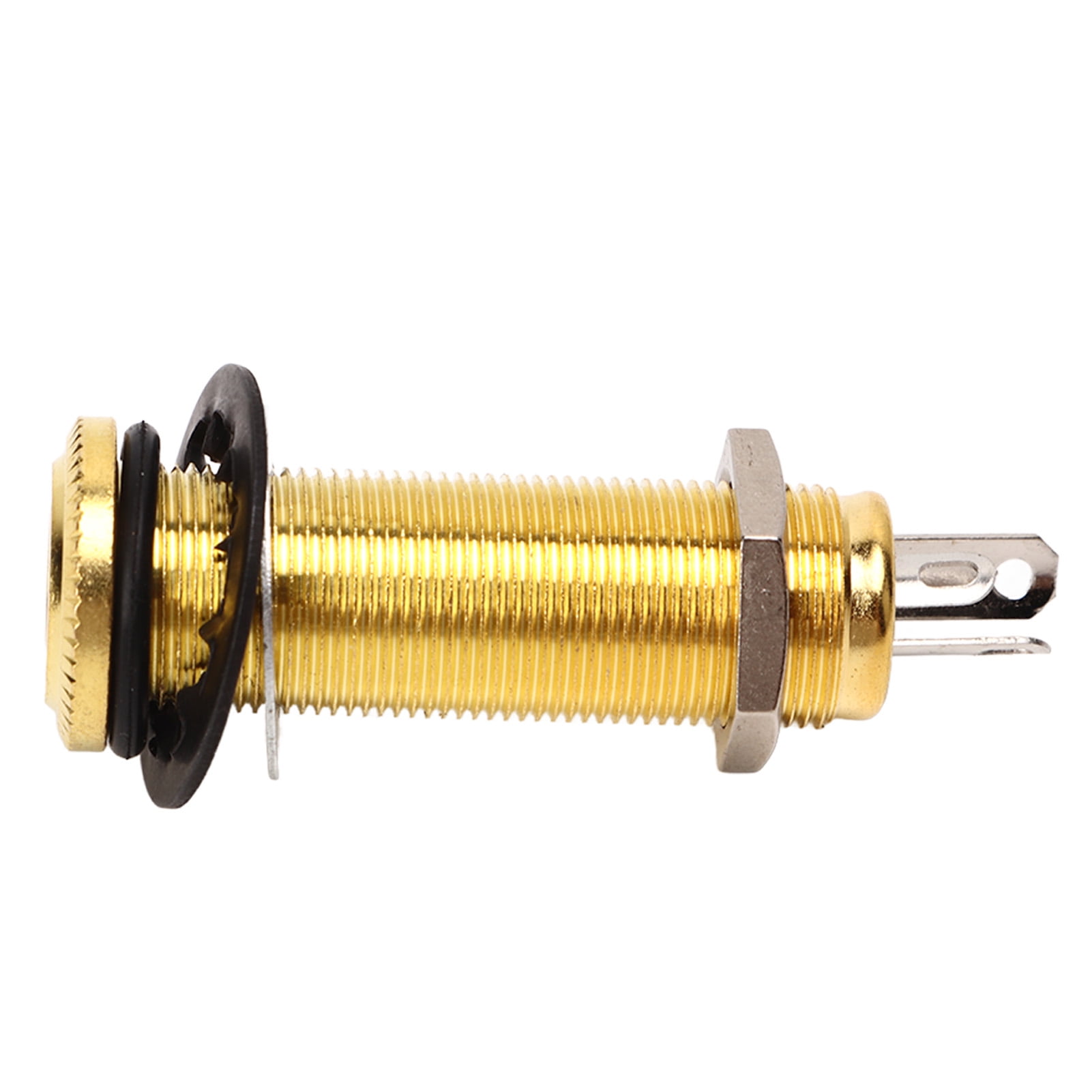 Guitar Threaded Jack Replacement Brass Straight Output Endpin for ...