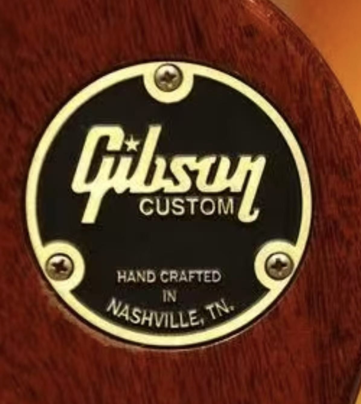 Guitar Toggle Switch Back Metal Plate Cover For Gibson Custom HAND ...
