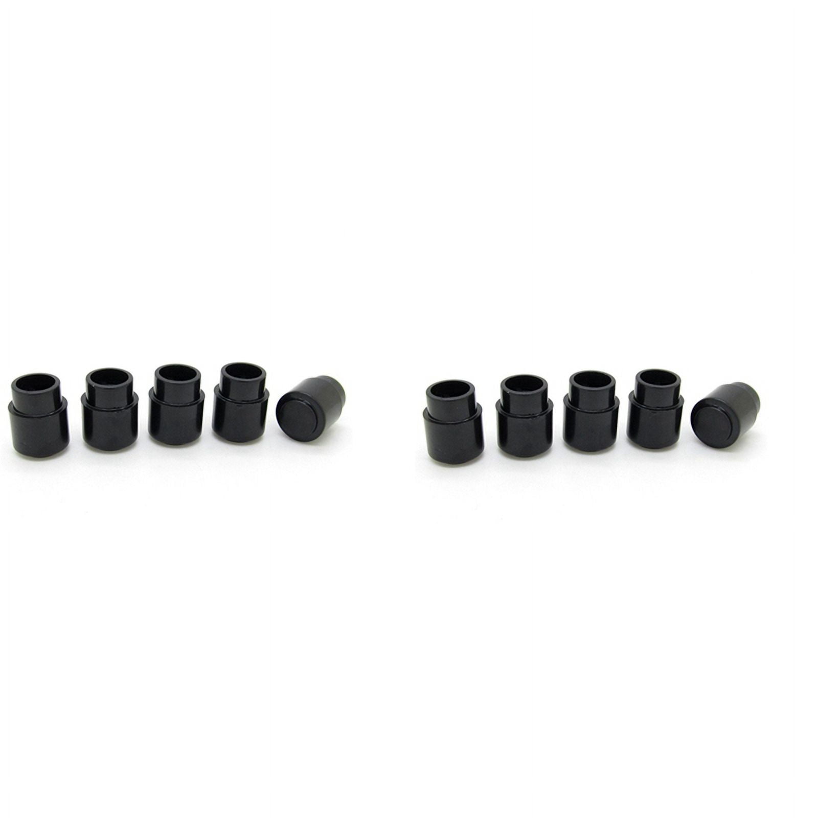 Guitar Toggle Switch Cap Tip Push on Top Hat Round Black Parts Pack of ...