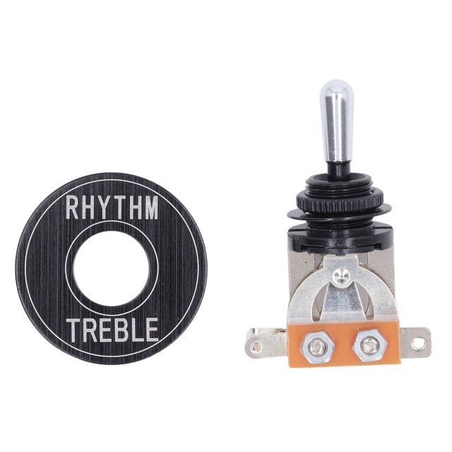 Guitar Toggle Switch Position Short Straight Silver Top Knob Pickup ...