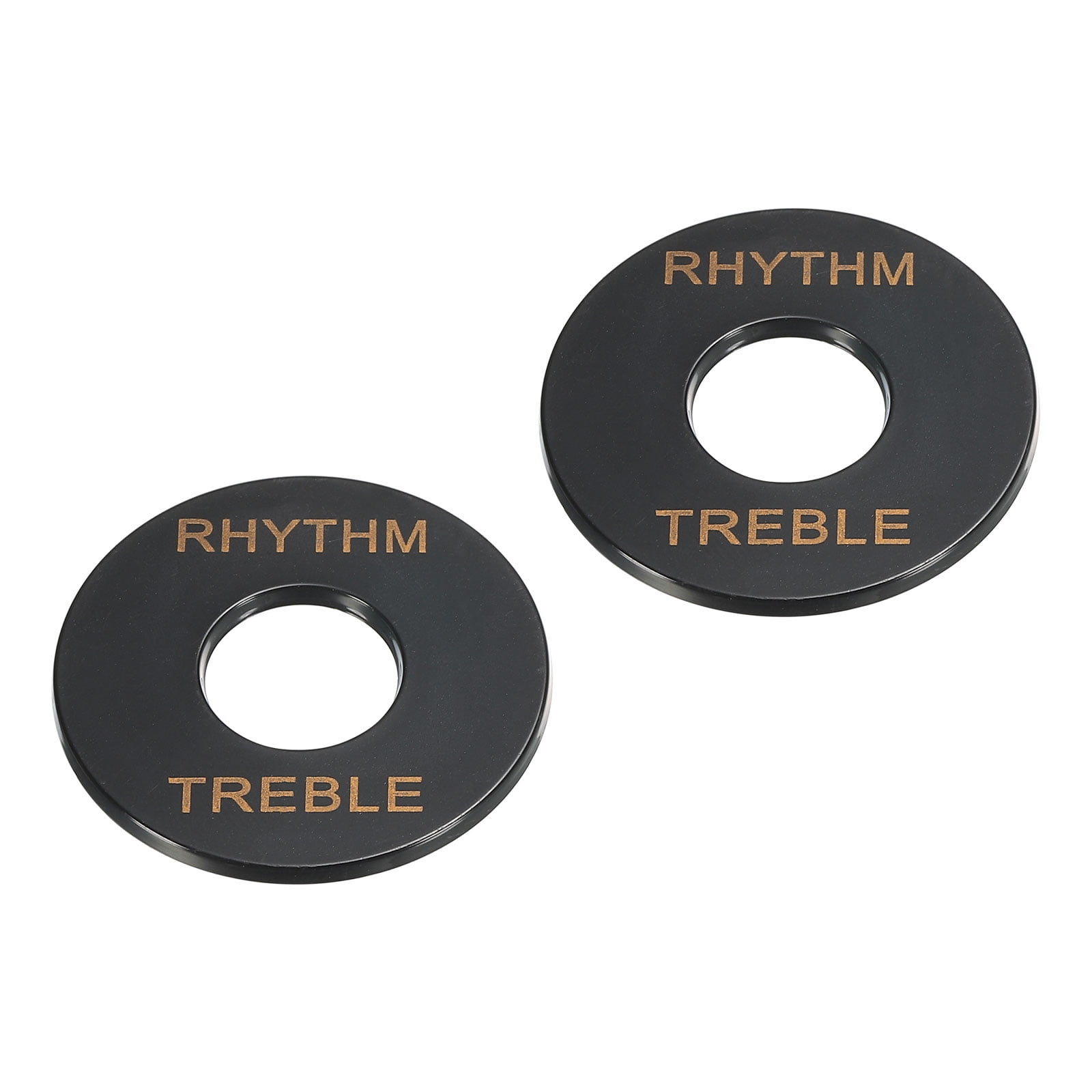 Guitar Toggle Switch Washer Plate Rhythm Treble Ring Black with Gold Letter for Electric Guitar ...