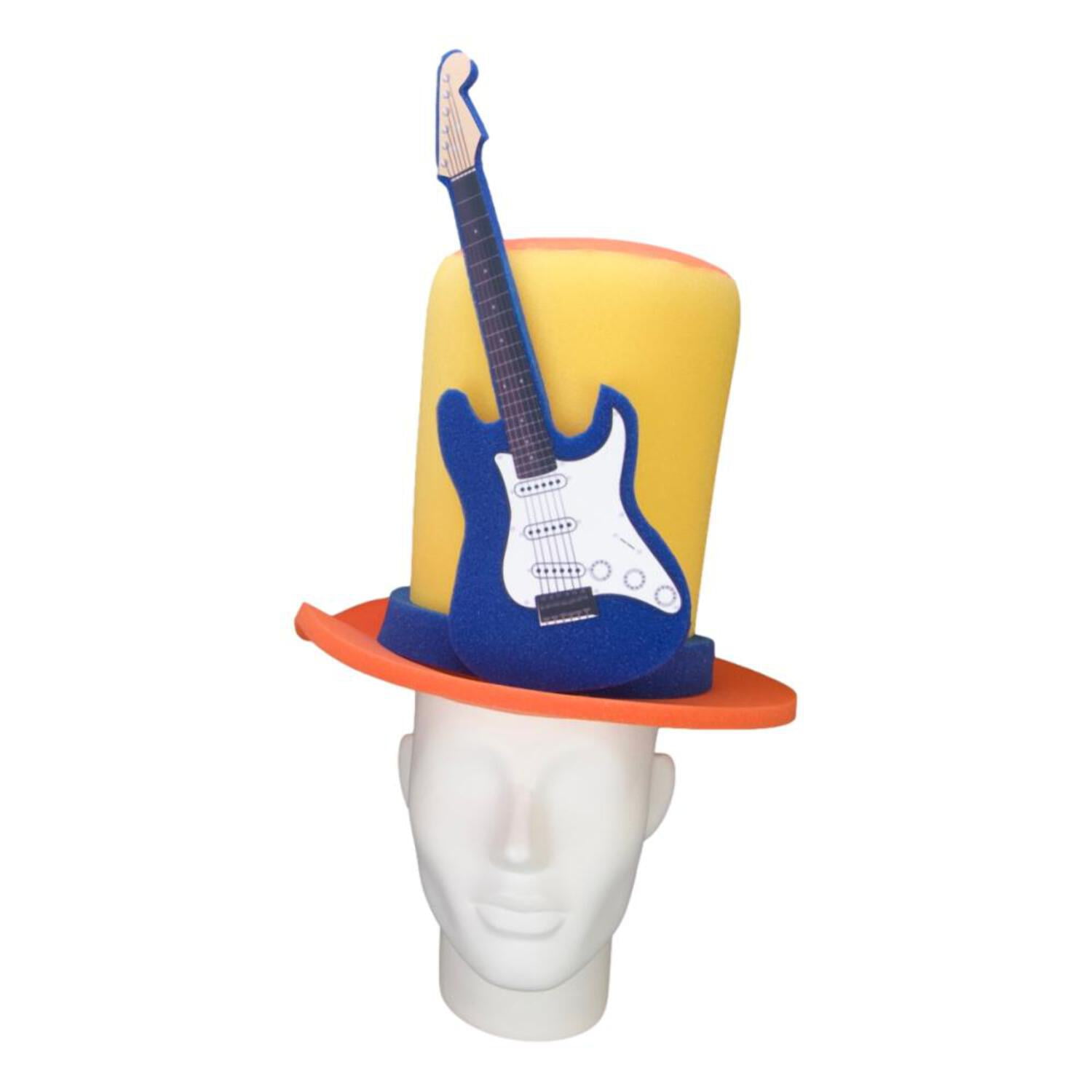 Guitar Top Hat - Guitar Party Hat - Music Party Hat - Electric Guitar ...