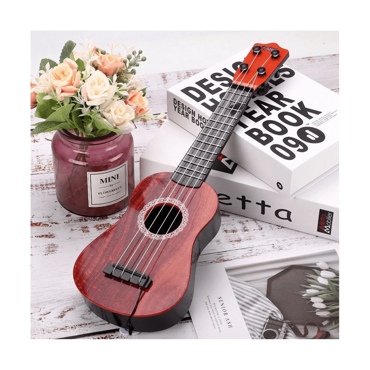 Guitar Toy Children'S Simulation Music Guitar Instrument Mini Four ...