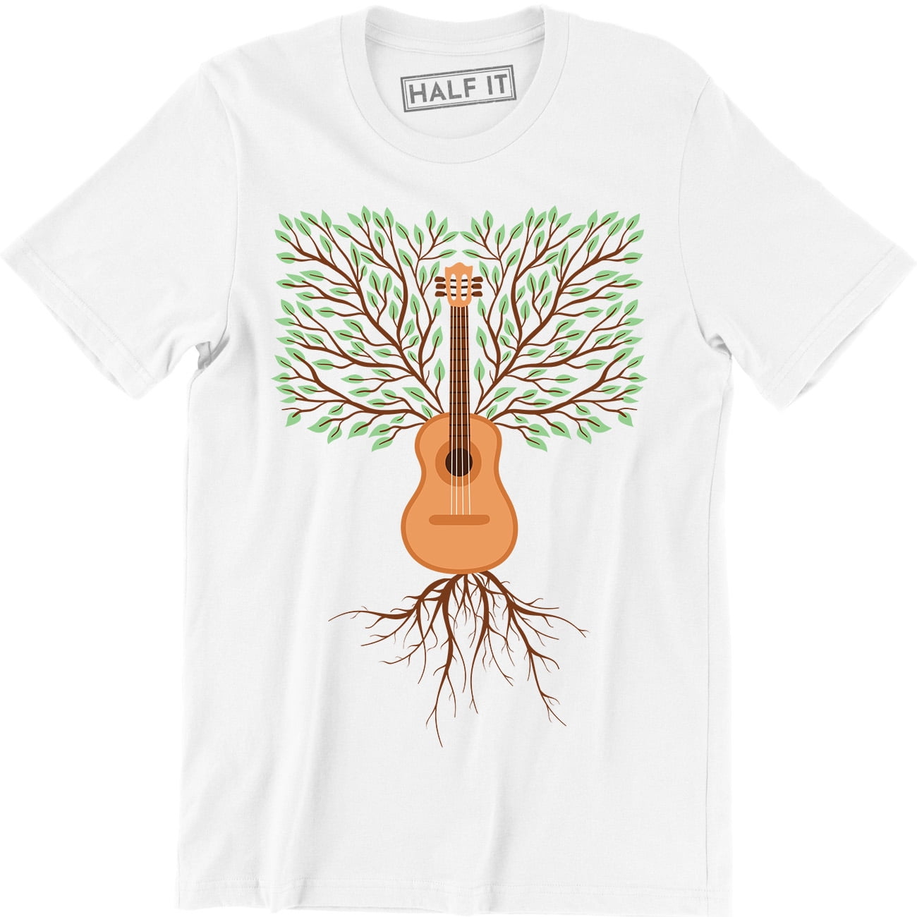 Guitar Tree - Beautiful Nature Instrument Design Men's T-Shirt ...