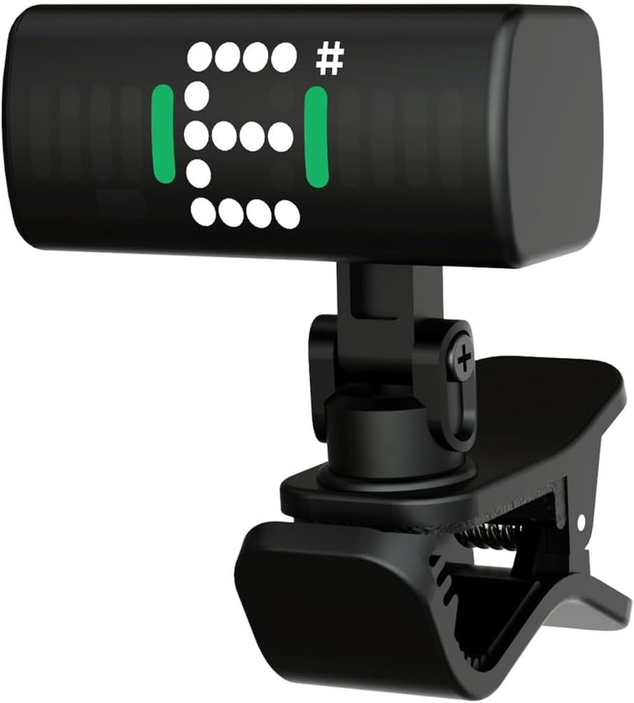 Guitar Tuner, Rechargeable Clip-On Tuner with LED Display, Mini Tuner ...