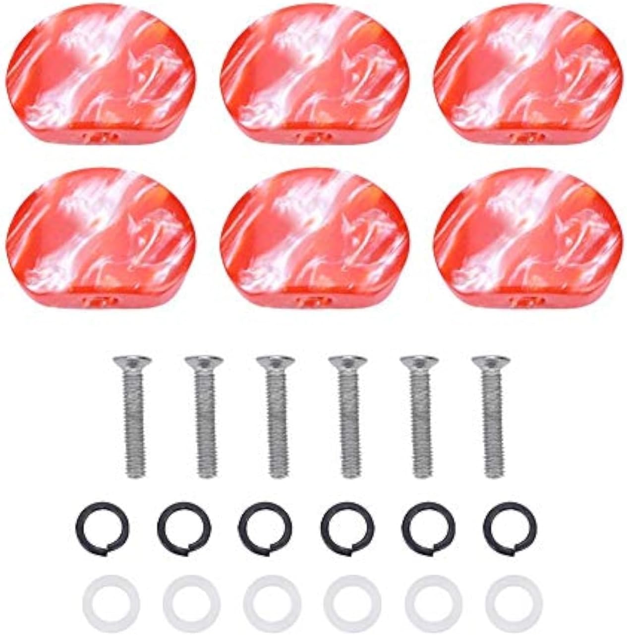 Guitar Tuning Peg Button, 6 Pcs/Set Tuning Pegs Acrylic Buttons for ...