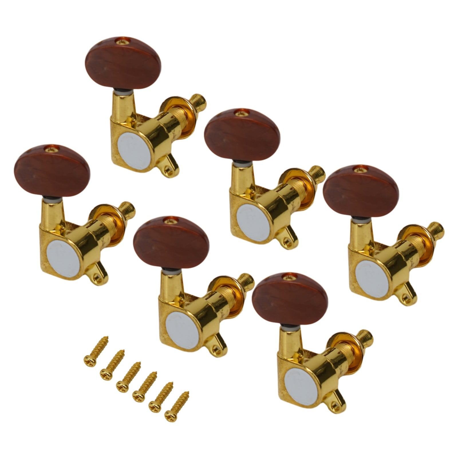 Guitar Tuning Peg Metal 3L 3R 6R 6L Fully Enclosed Locking Tuning Pegs ...