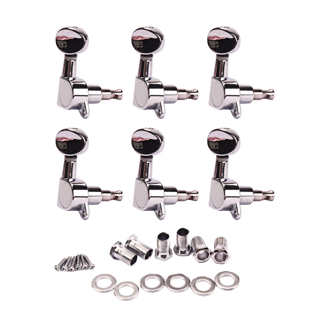 GC206F New 6 In Line Vintage Style Guitar Machine Heads 6L Tuning Pegs ...
