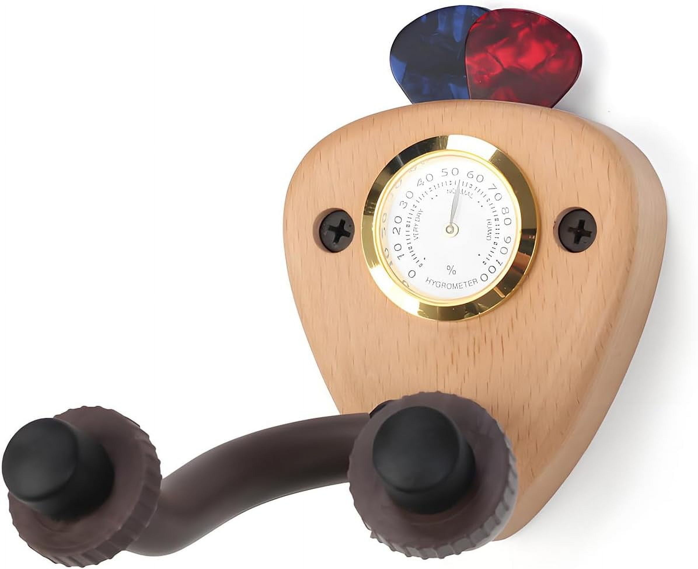 Guitar Wall Mount, Wood Guitar Hanger, with Humidity Monitoring ...