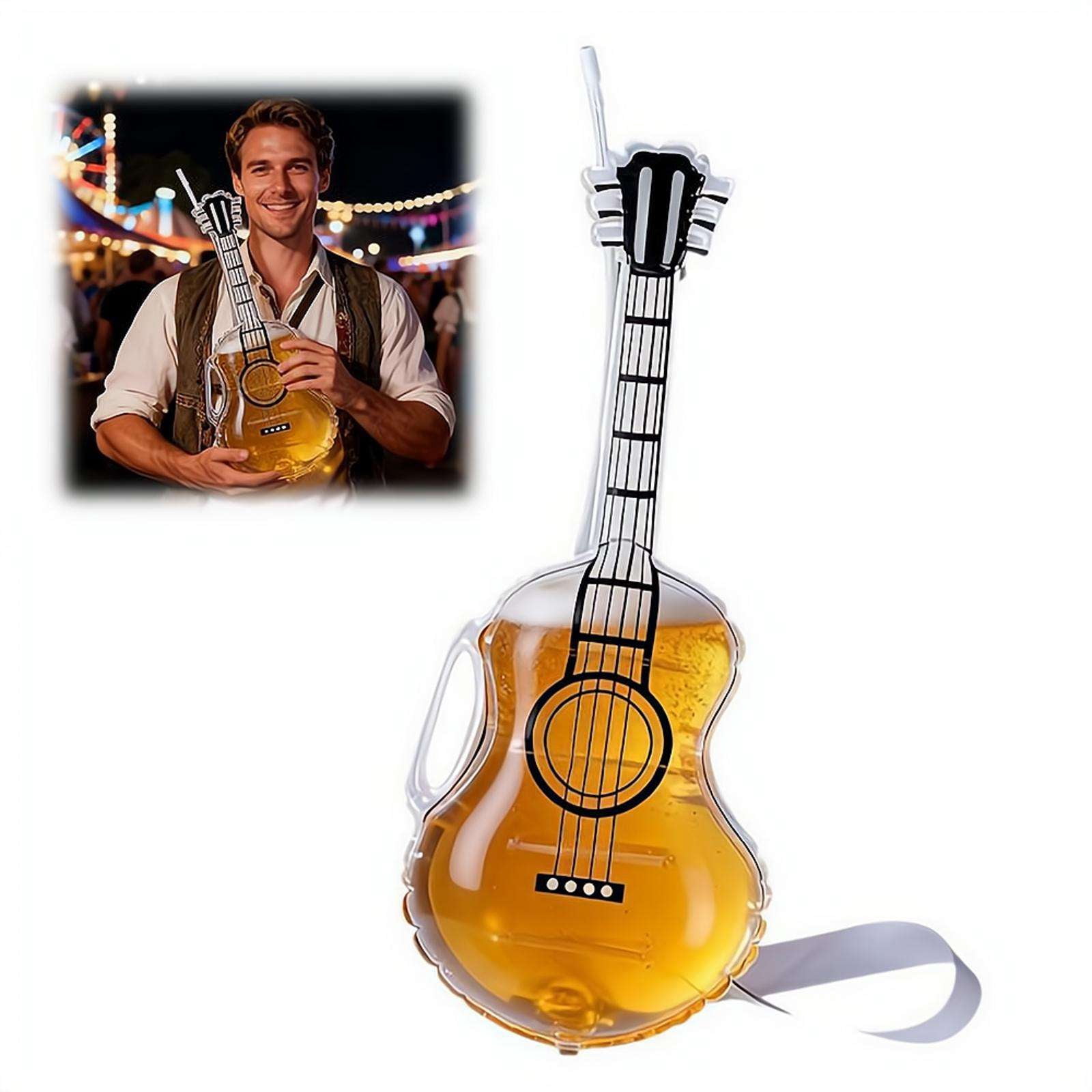 Guitar Whiskey Decanter, Novelty Glass Guitar Bottle, Whiskey Decanter ...