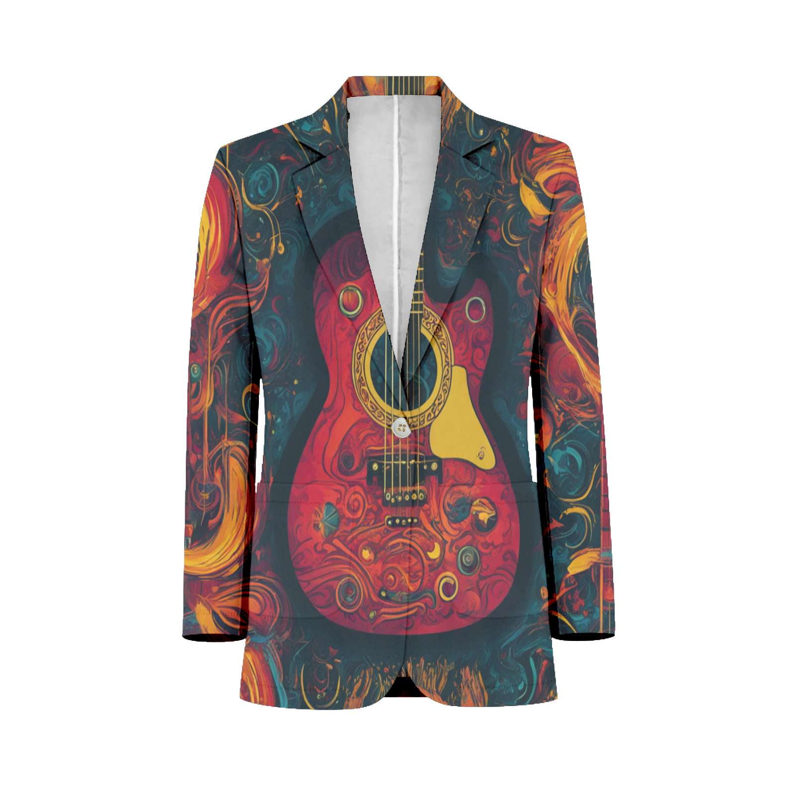 Guitar Wings Melody Of Music Customized Men's Suits full man Shawl ...