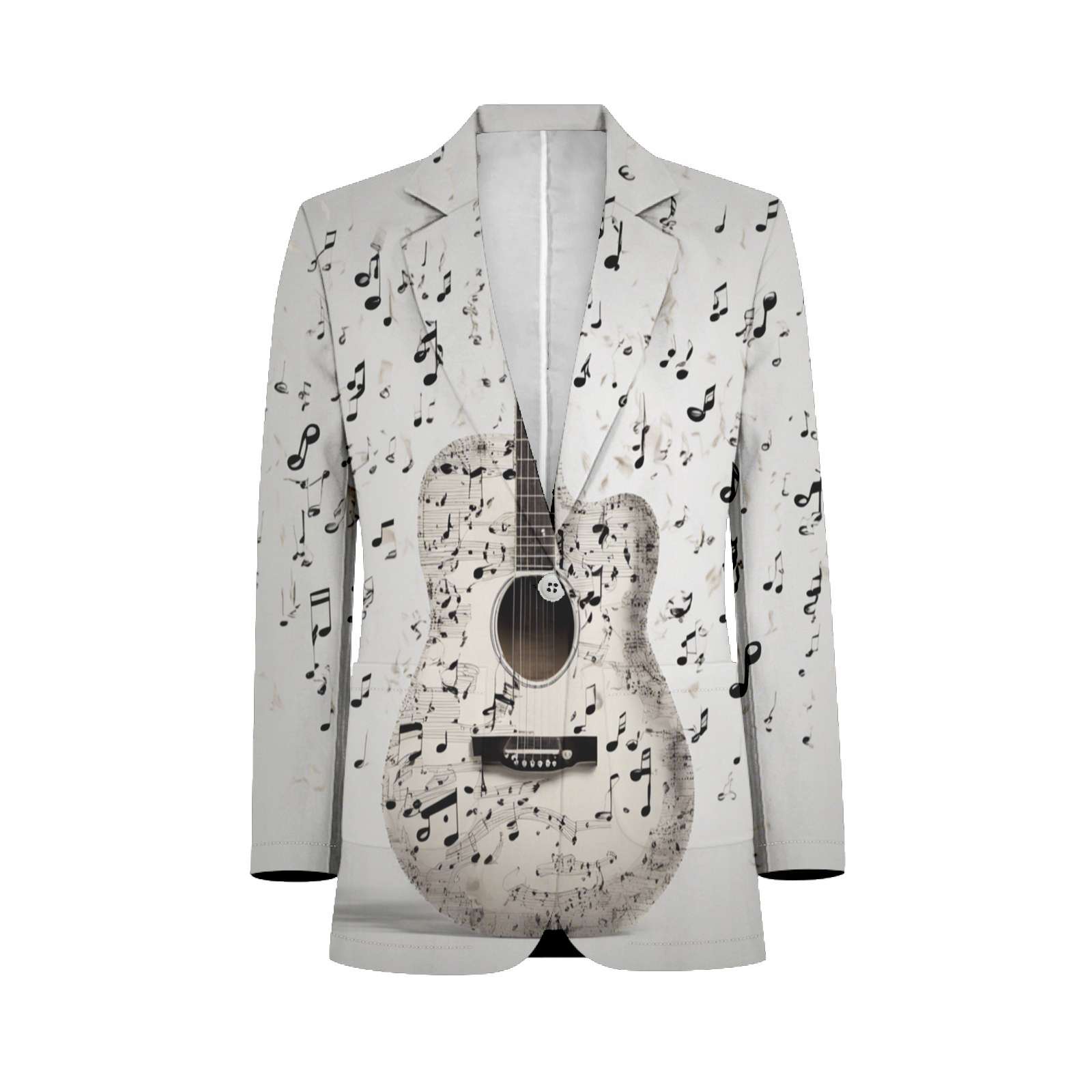 Guitar Wings Melody Of Music Mens Suits Shawl Collar Slim Fit Suit Mens ...