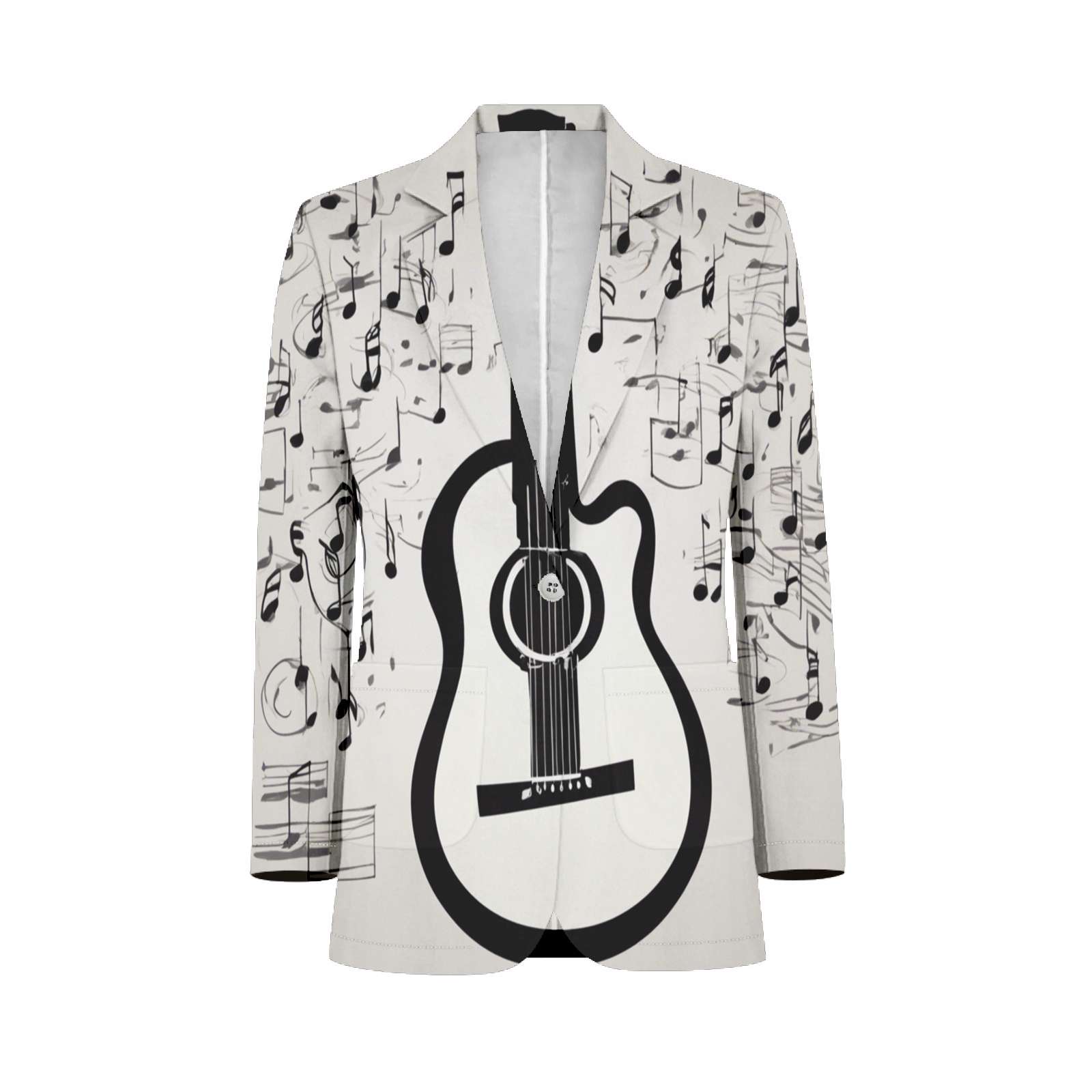 Guitar Wings Melody Of Music Mens Suits Shawl Collar Slim Fit Suit Mens ...