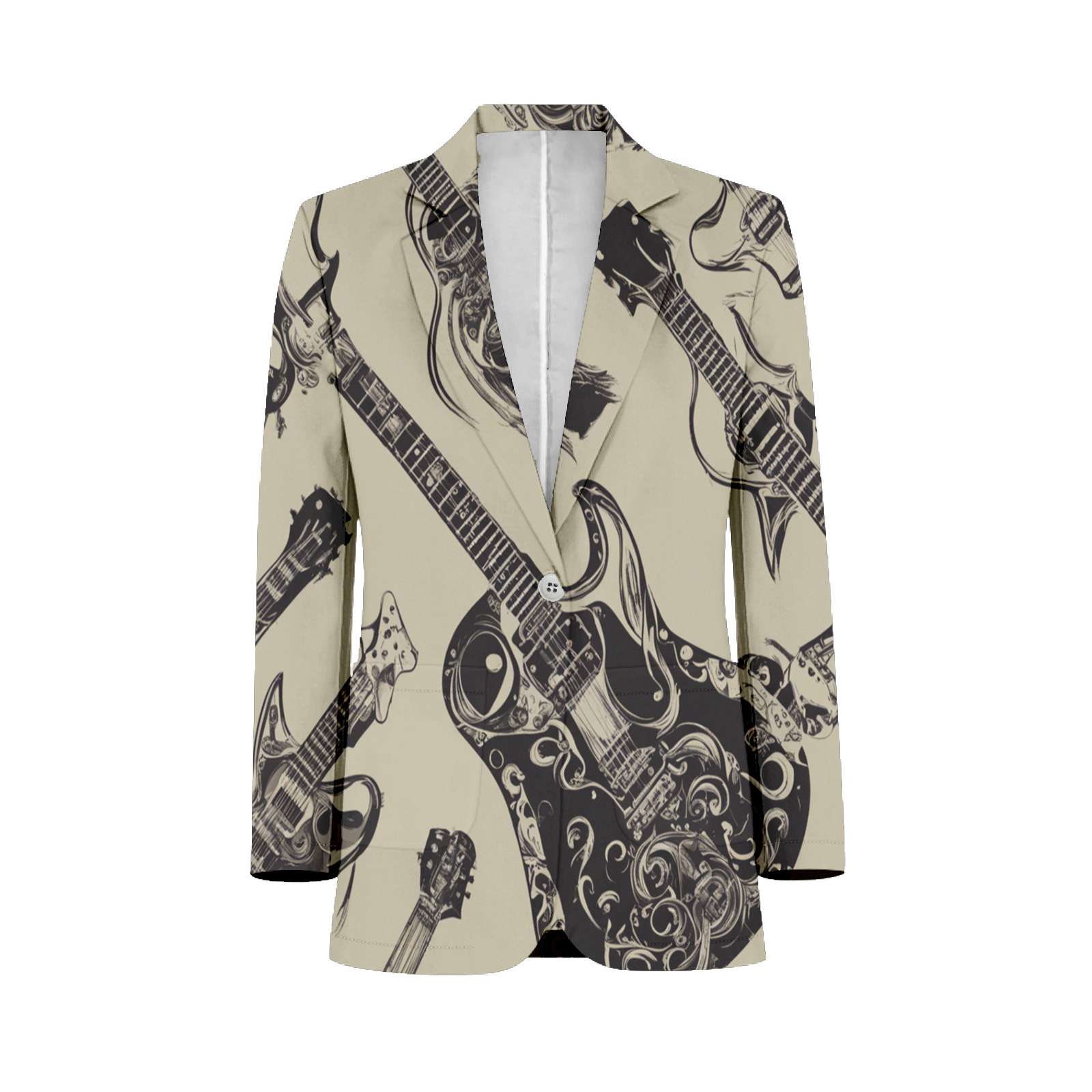 Guitar Wings Melody Of Music Mens Suits Shawl Collar Slim Fit Suit Mens ...