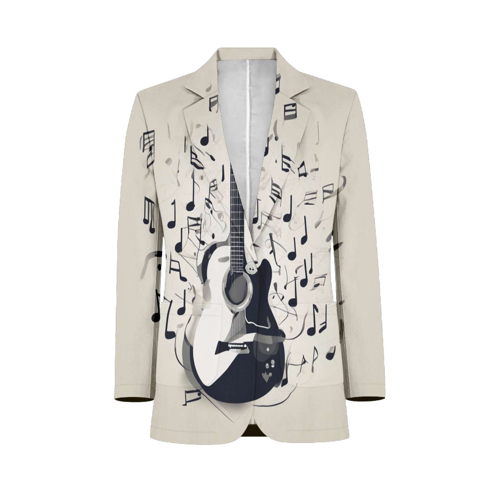 Guitar Wings Melody Of Music Mens Suits Shawl Collar Slim Fit Suit Mens ...
