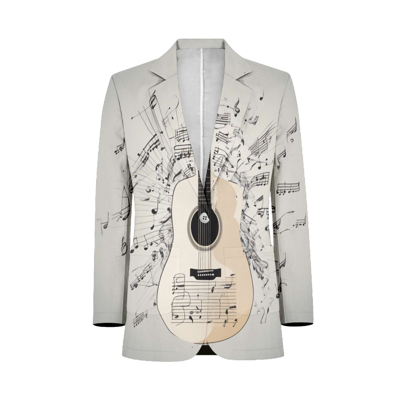 Guitar Wings Melody Of Music Mens Suits Shawl Collar Slim Fit Suit Mens ...