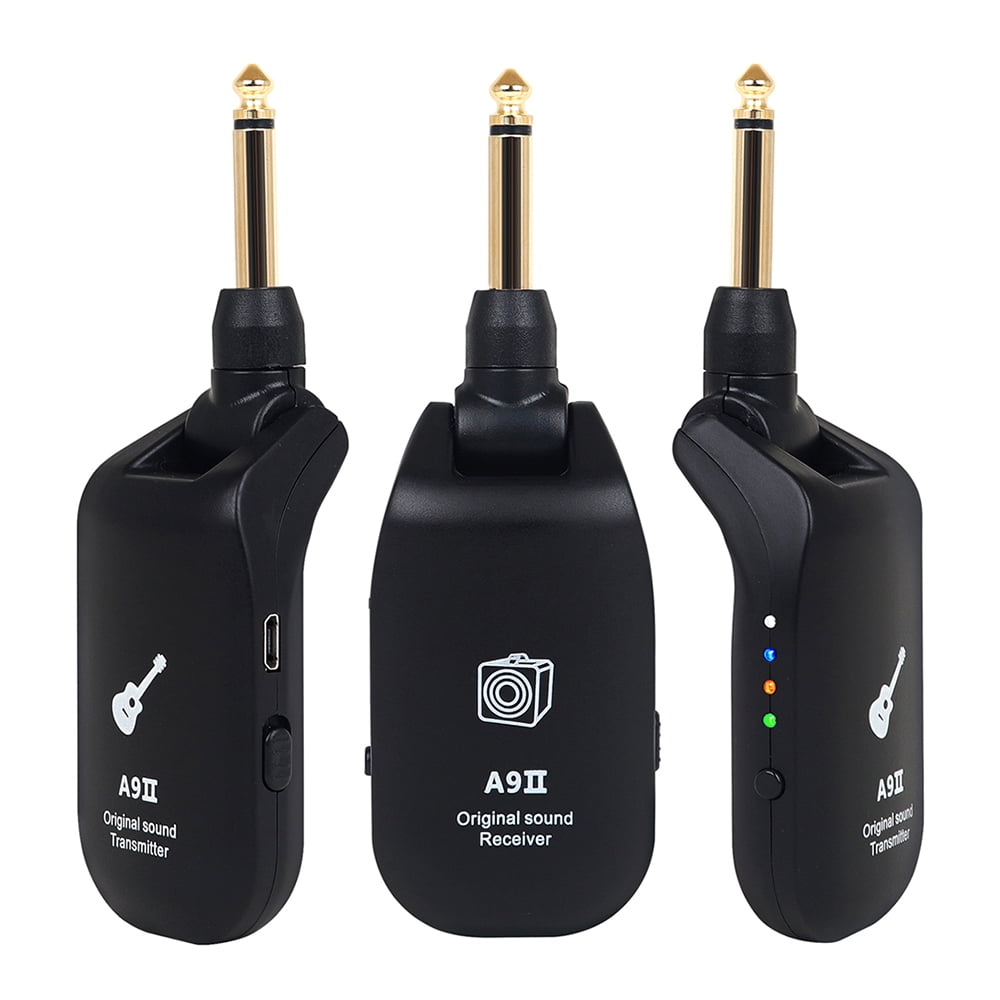 Guitar Wireless System Transmitter Receiver Built-in Rechargeable ...