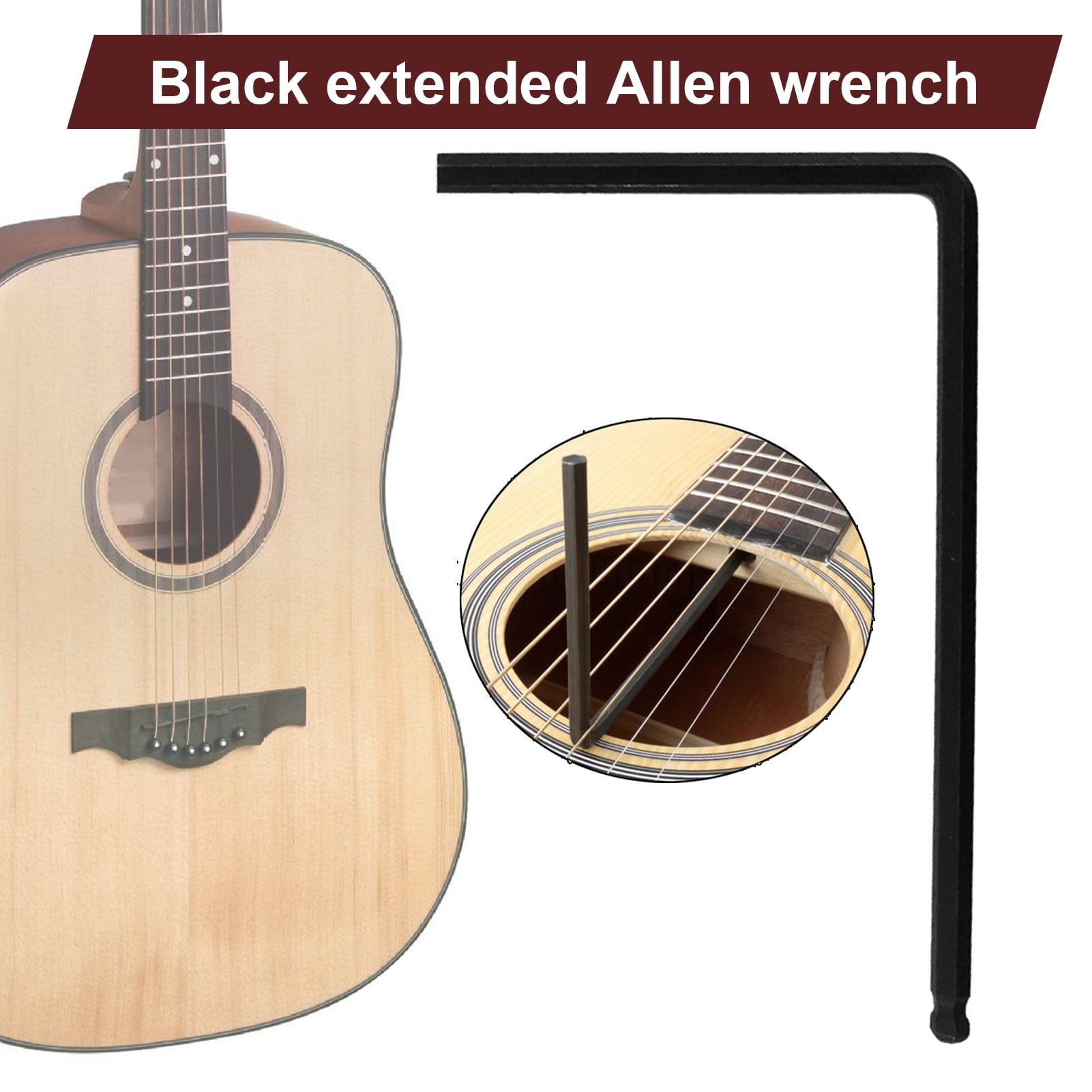 Guitar Wrench L-Shaped Non-Deformed Compact Ball End Adjustment Long ...