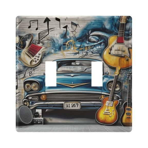 3dRose, Image of Closeup Of A Classical Guitar, single toggle switch ...