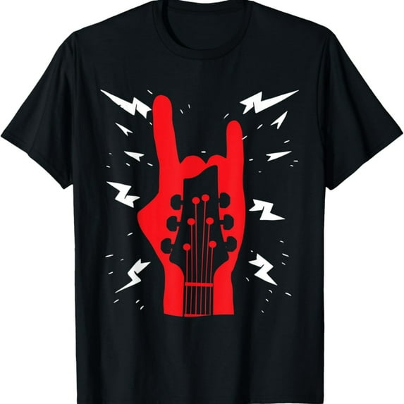 Guitar k & Roll d Icon k'n Rolling Guitarist Gift T-Shirt - Walmart.com