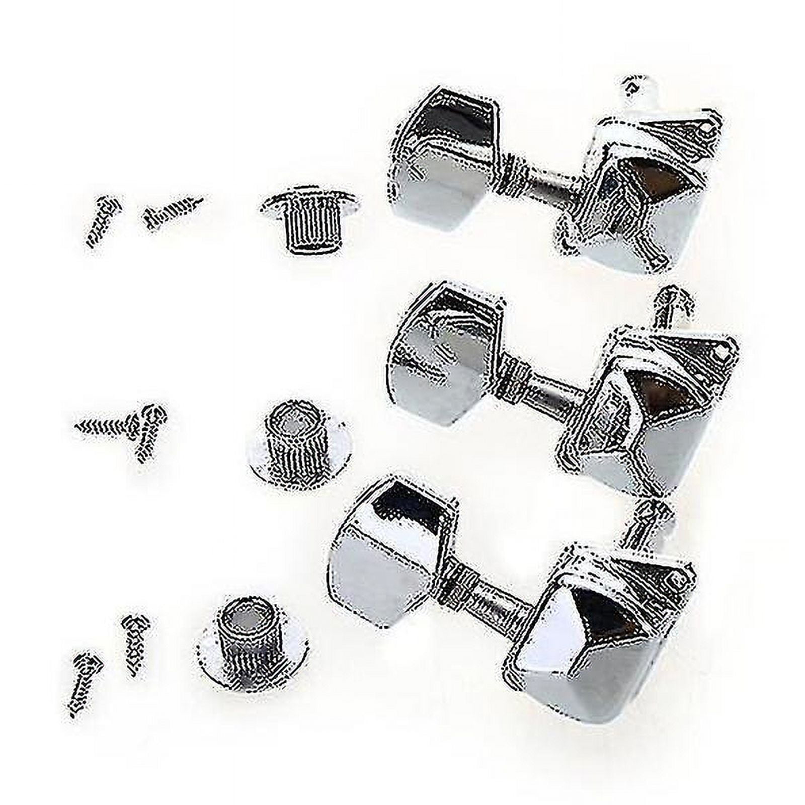 Guitars Acoustic Guitar String Button Metal Semiclosed Tuning Pegs ...