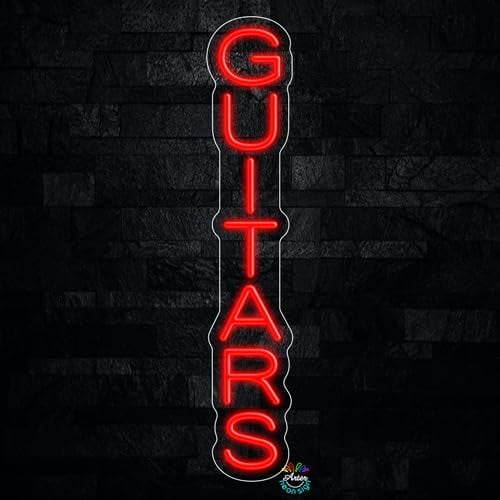 Guitars LED Neon Sign 5"L x 27"H #32339 - Walmart.com
