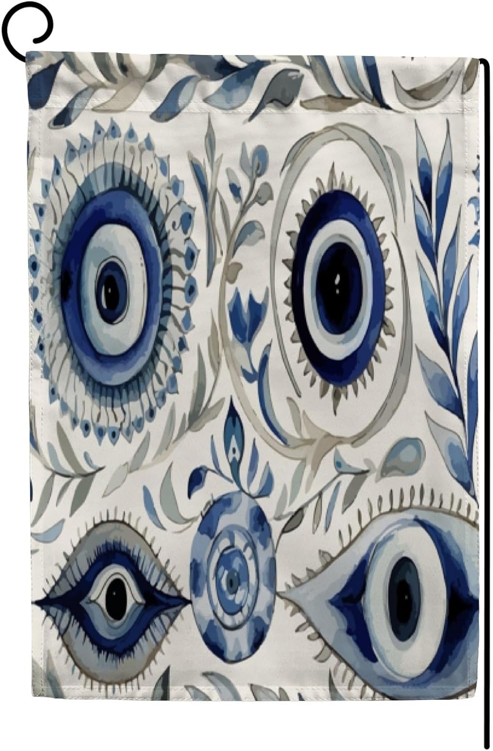 Guitong Garden Flags Retro Evil Eye Peacock Feathers Yard Flag for ...