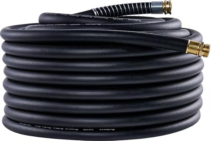 Guitrees 100FT 3/4 Heavy Duty Rubber Garden Hose - 200psi Working ...