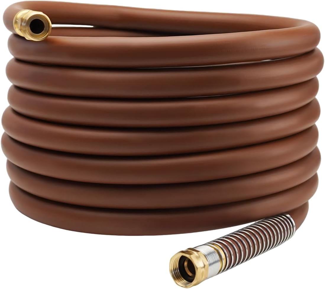 Guitrees Garden Hose 25FT x 3/4", Heavy Duty Rubber Hose, Water Hose ...