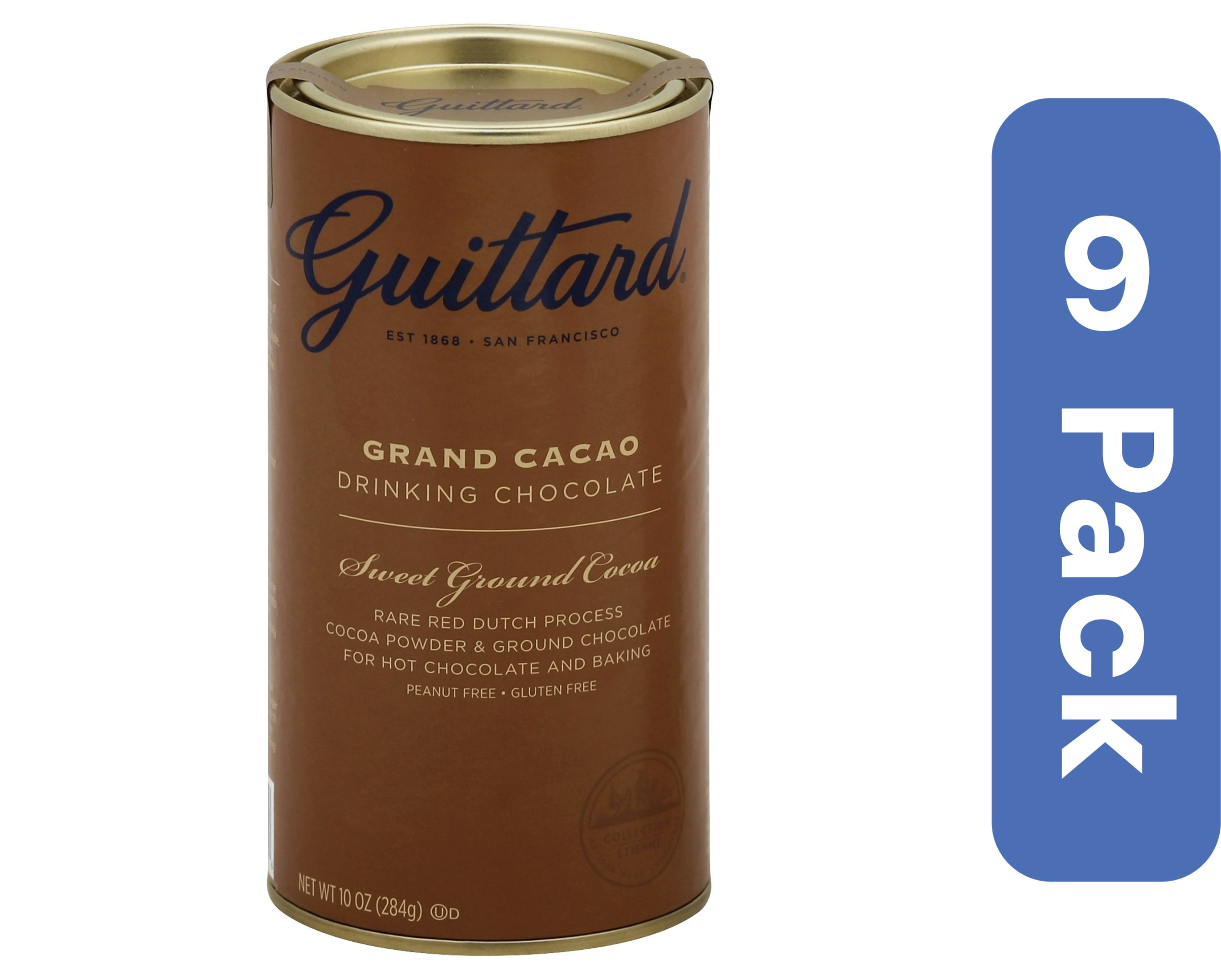 Guittard Grand Cacao Sweet Ground Drinking Chocolate 10 oz (Pack of 9 ...