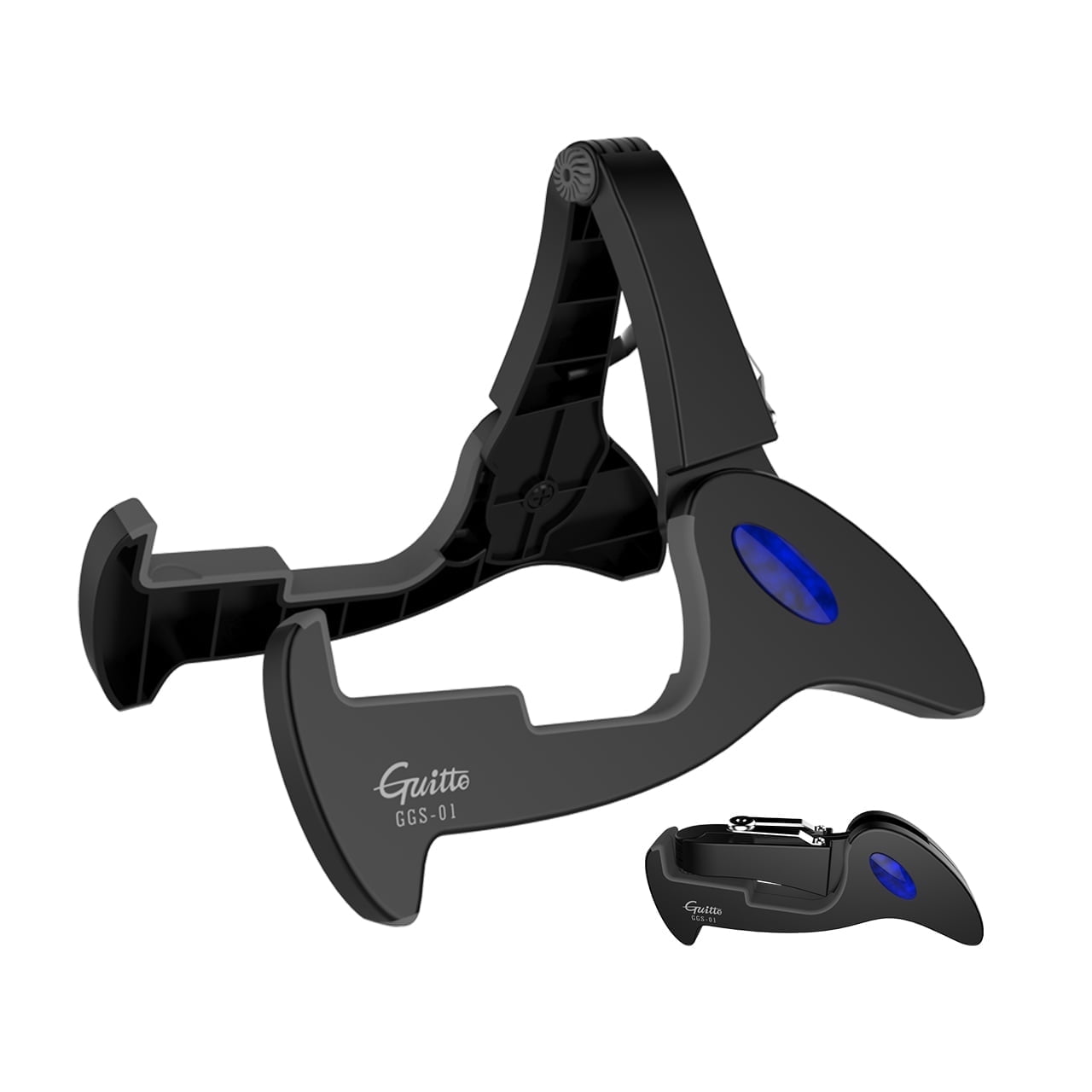 Guitto Guitar Bass Stand Holder Floor Tripod Folding A-Frame Non-Slip Adjustable - Walmart.com