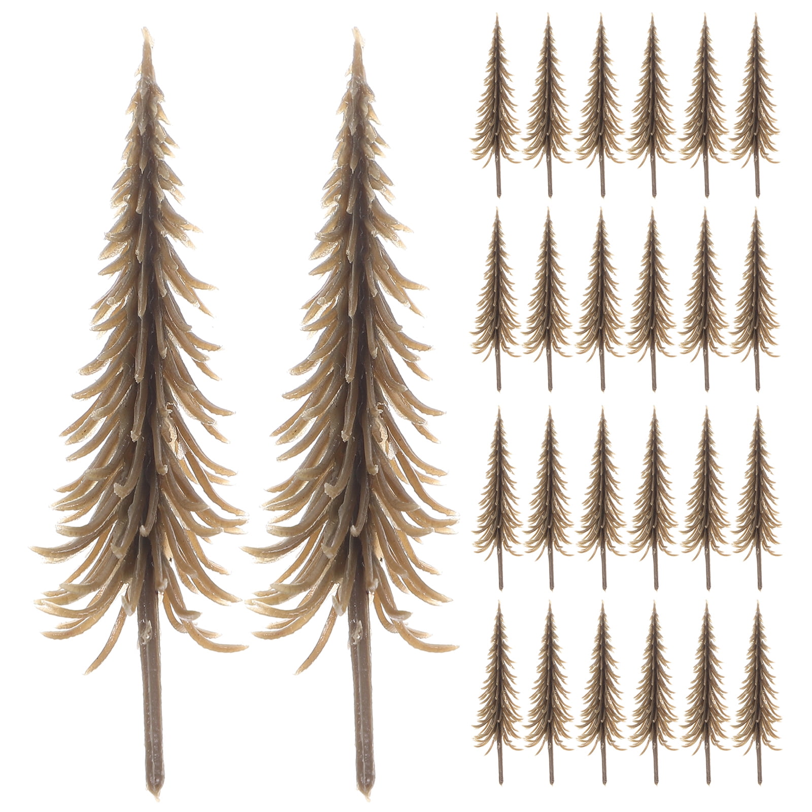 Guiyong 100pcs Sand Table Miniature Trees Models Realistic Miniature ...