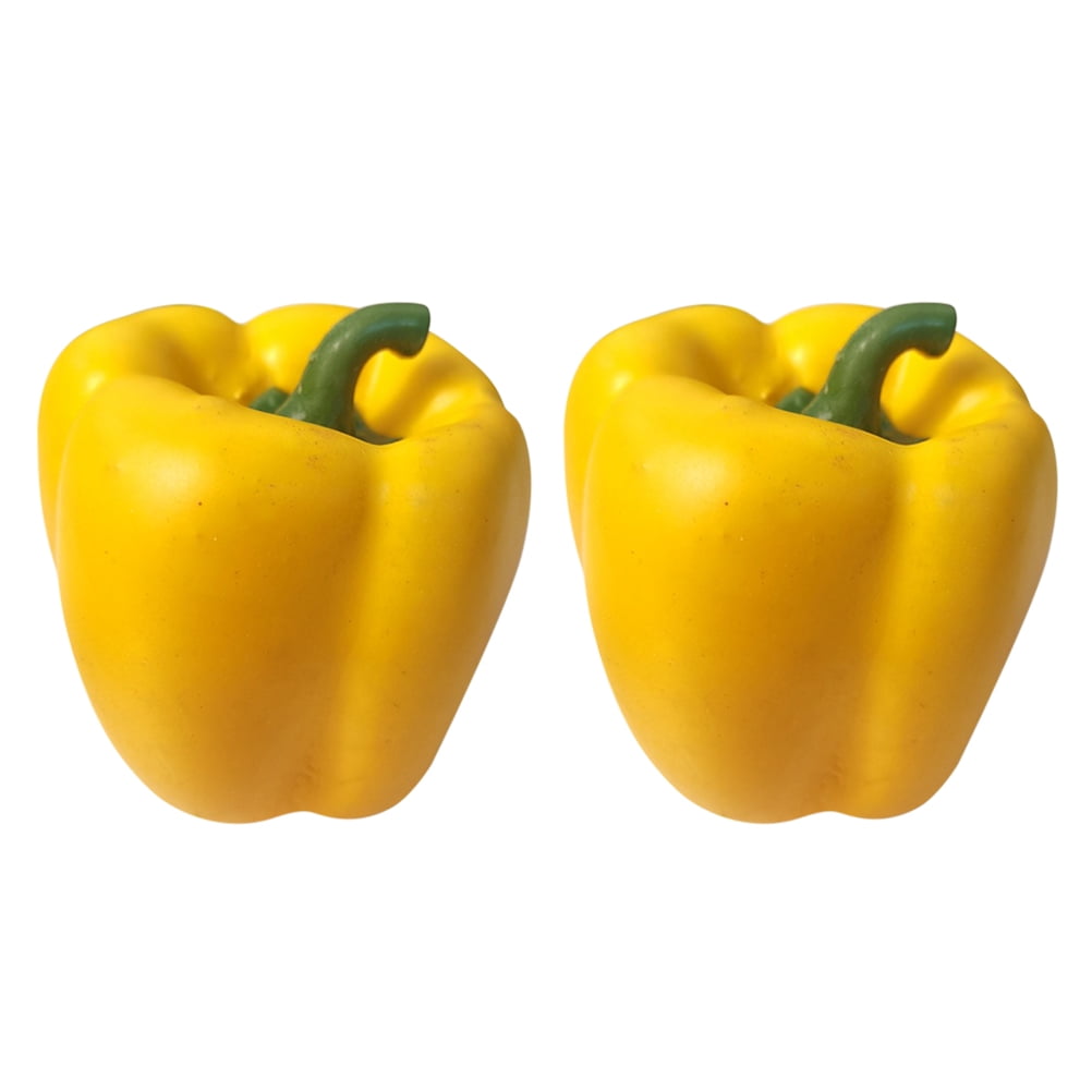 Guiyong 2pcs Artificial Bell Peppers Simulation Bell Peppers Fake ...