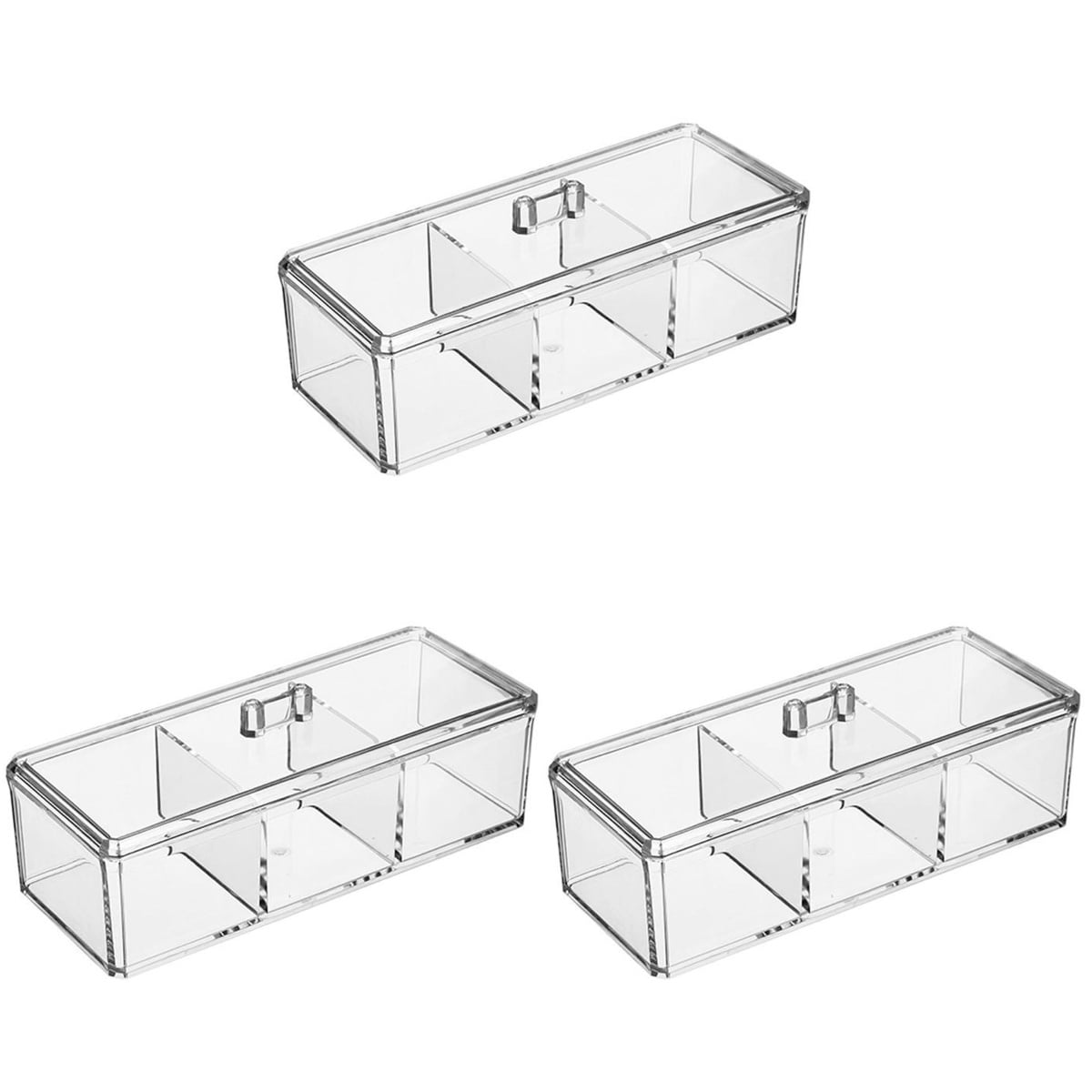 Guiyong 3pcs Tea Bag Box Tea Bag Chest Tea Bag Organizer Divided Coffee ...