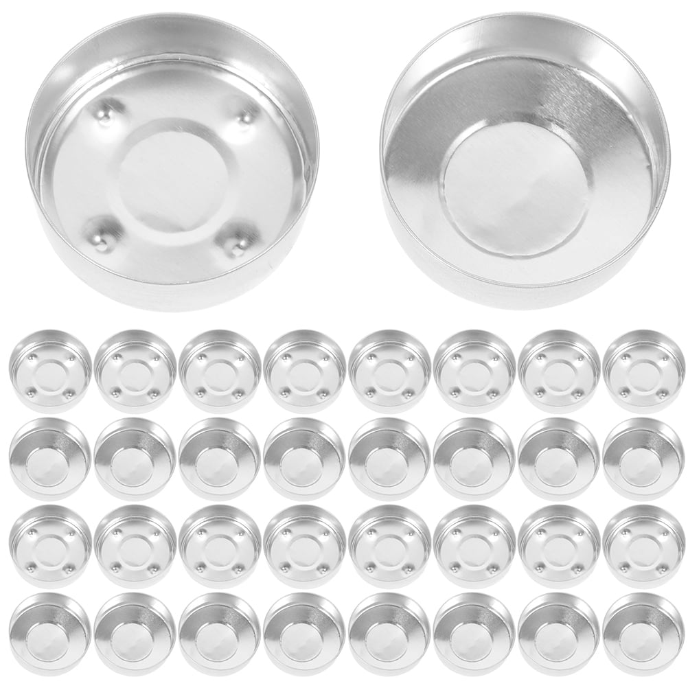 Guiyong 50Pcs Aluminum Tea Light Tins Cups Tea Light Empty Cases ...