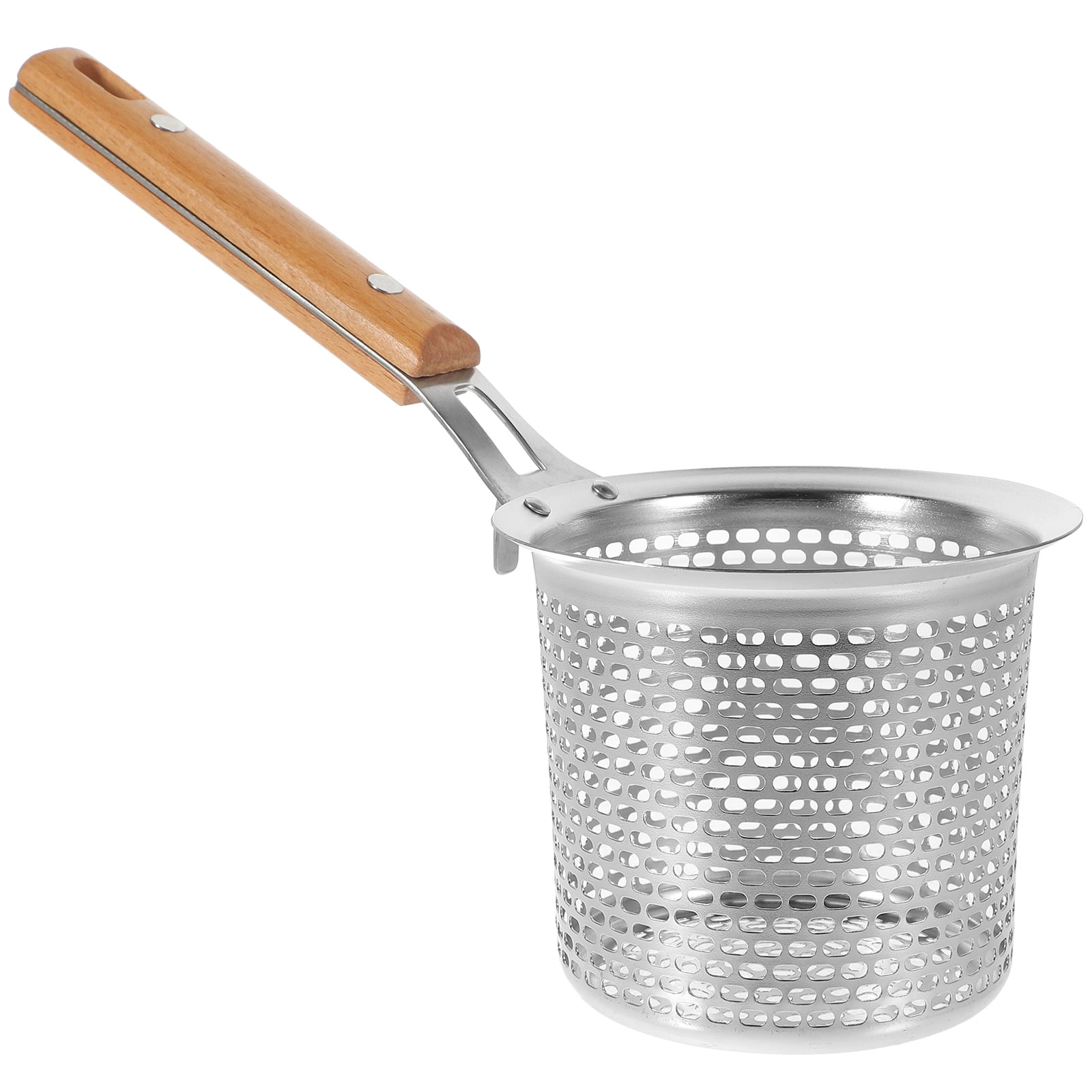 Guiyong Spaghetti Strainer Spoon Stainless Steel Food Strainer Wooden ...