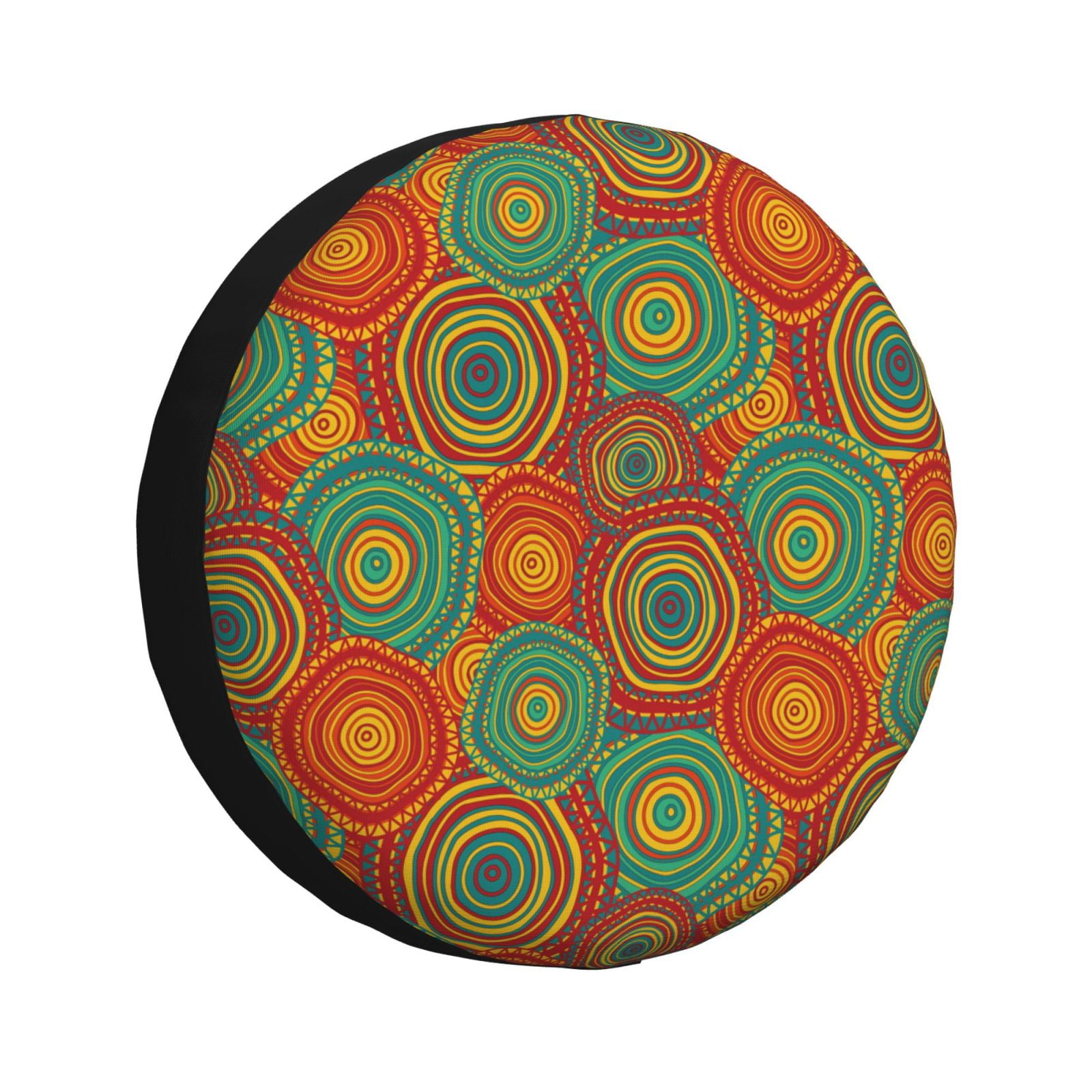 Gukieu Abstract Pattern Print Car Tire Cover, Adjustable Waterproof and ...